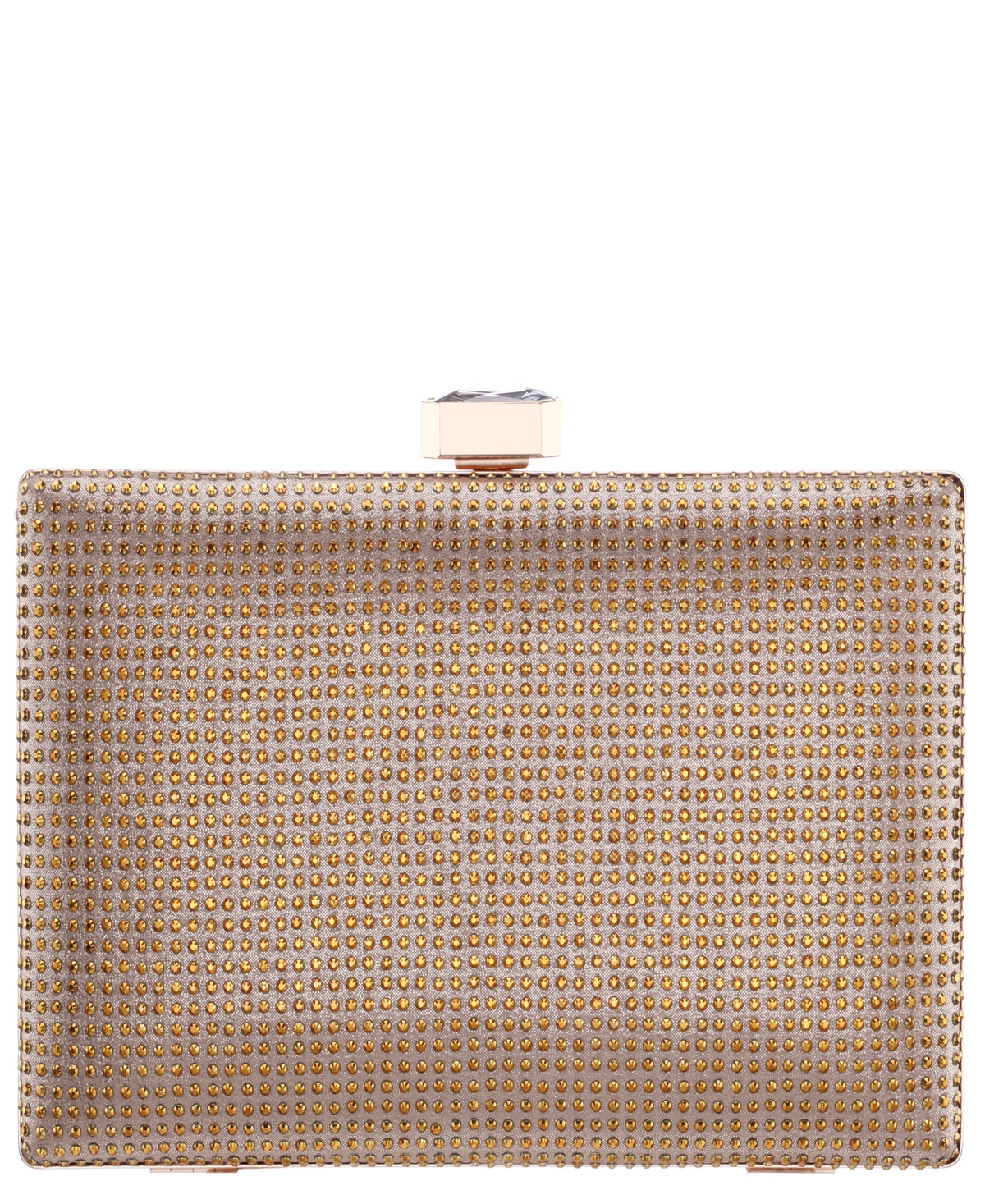 Click here for Nina Crystal Minaudiere Lift Lock Clutch - Gold prices