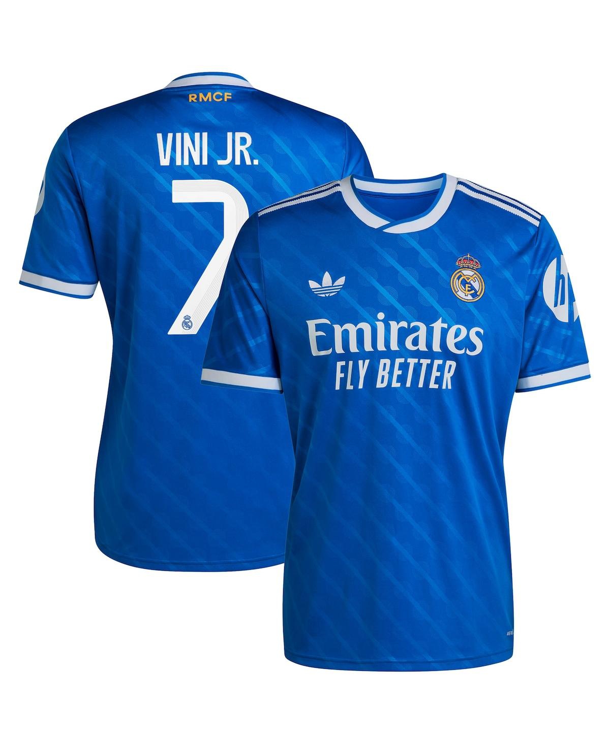 Click here for Adidas Mens Vinicius Junior Blue Real Madrid 2025/... prices