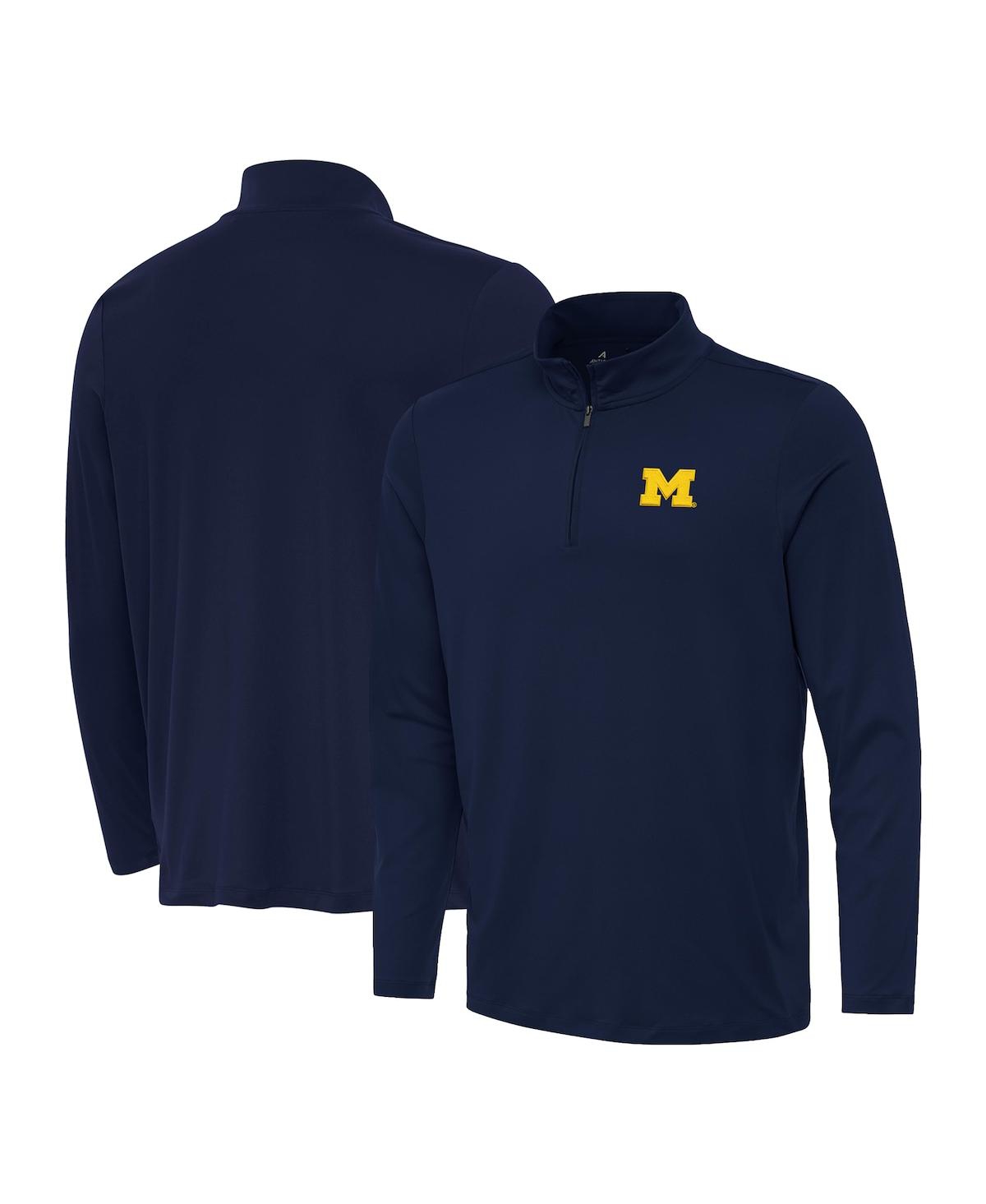 Click here for Antigua Mens Navy Michigan Wolverines Reprocess Qu... prices