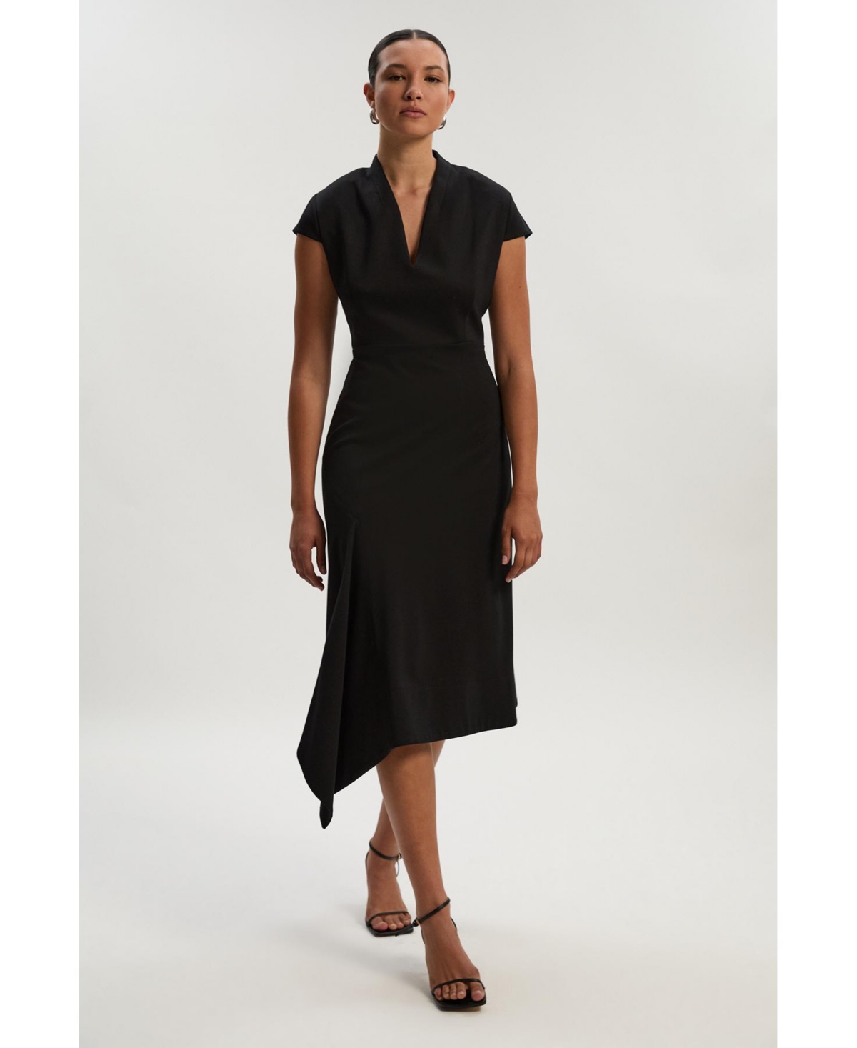 Click here for Karen Millen Womens Asymmetric Front Tailored Midi... prices