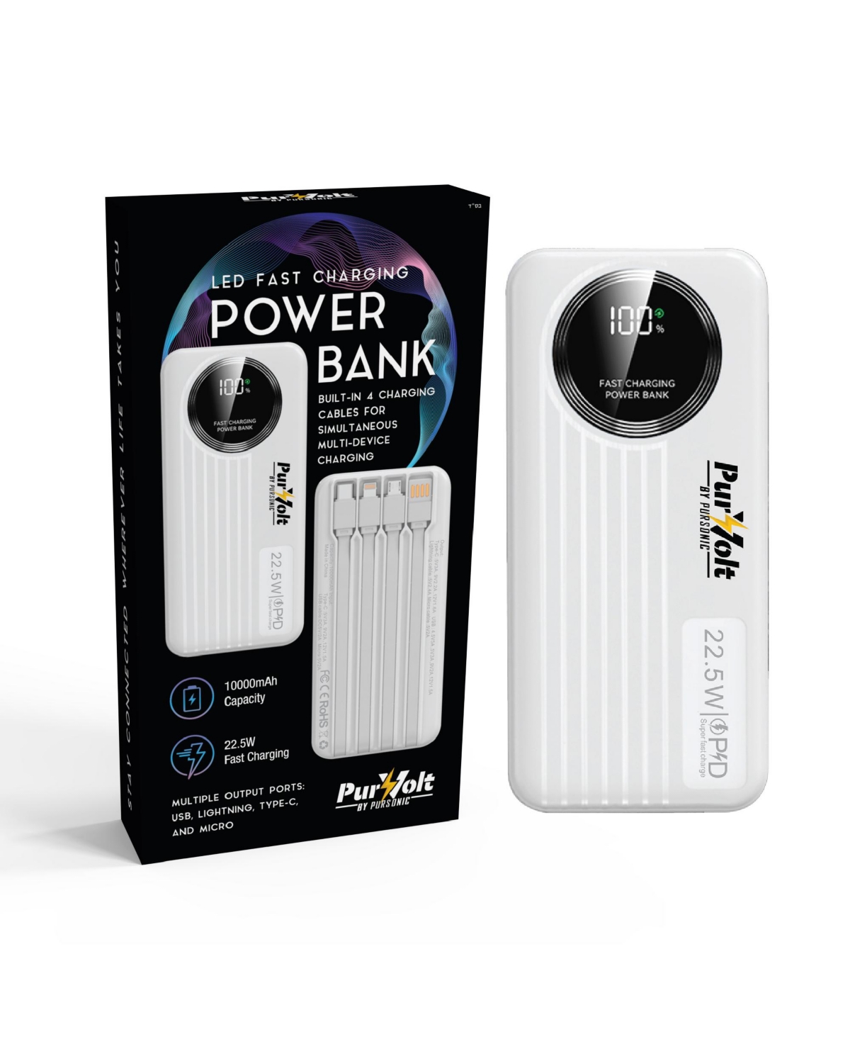 Click here for Pursonic 10 000mAh Led Fast Charging Power Bank â... prices