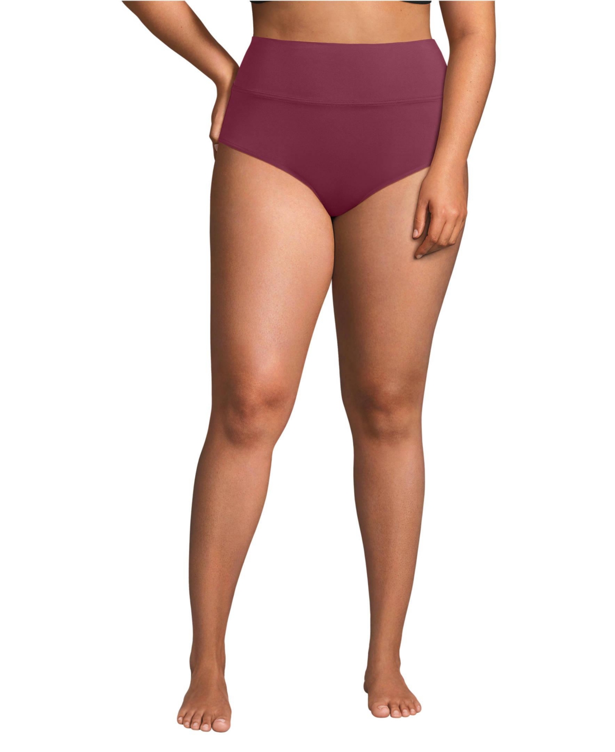 Click here for Lands End Plus Size Pinchless High Waisted Bikini... prices
