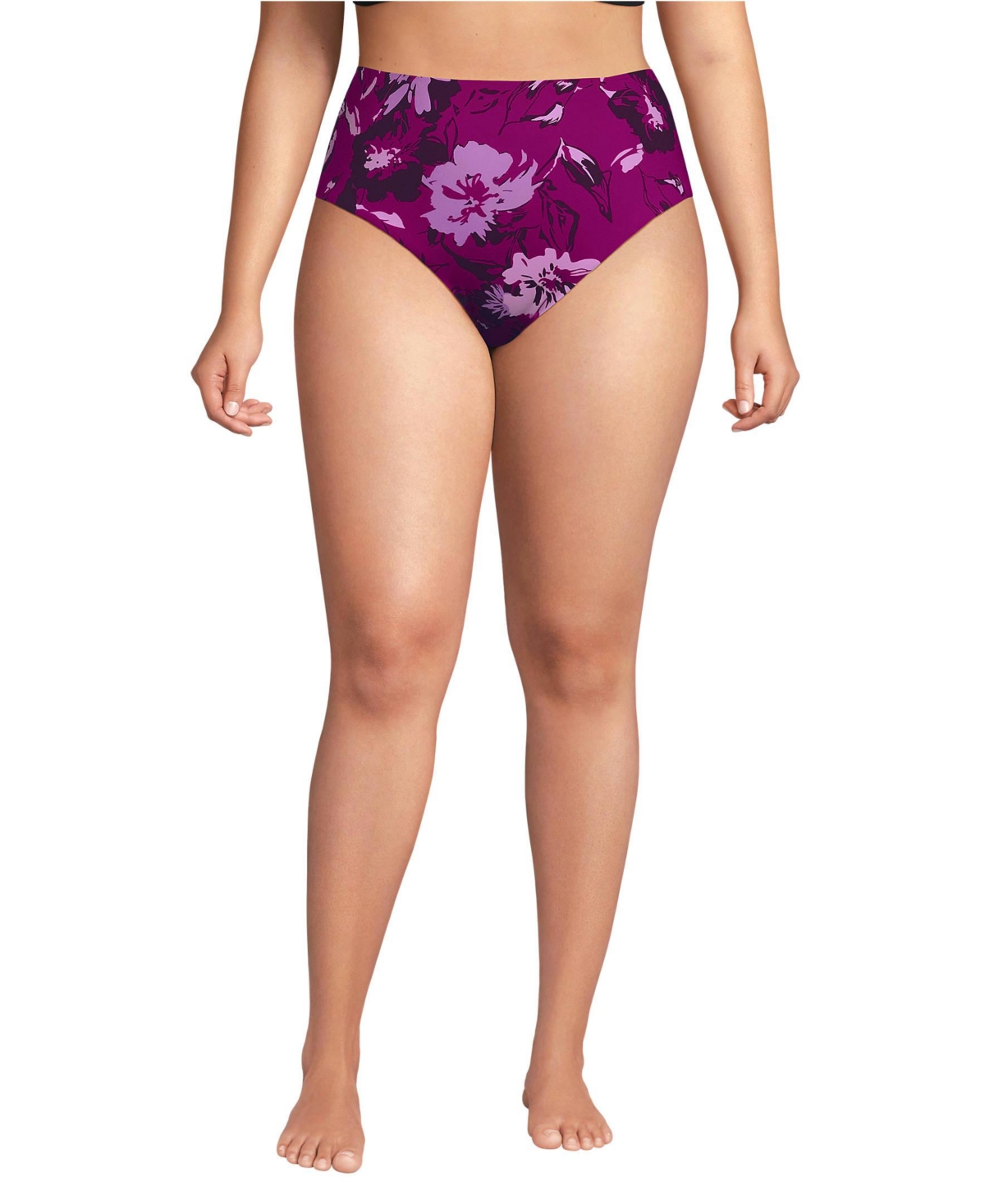 Click here for Lands End Plus Size Cheeky High Waisted Bikini Bot... prices
