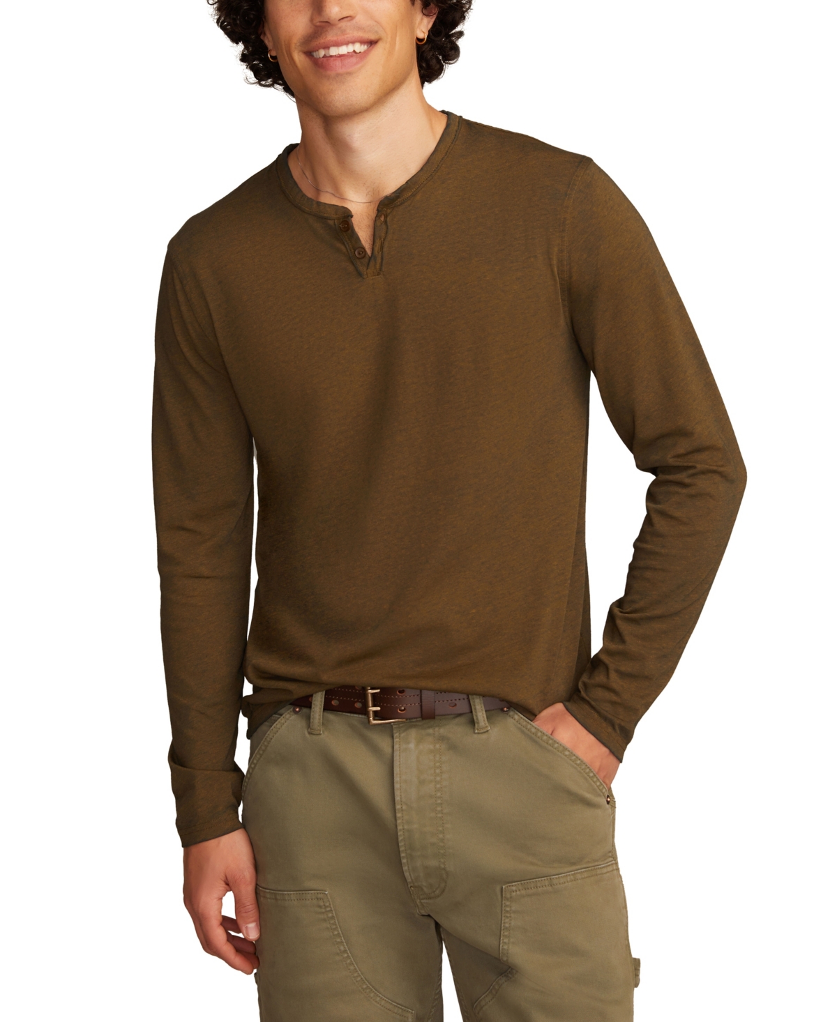 Click here for Lucky Brand Mens Venice Burnout Long Sleeve T-Shir... prices