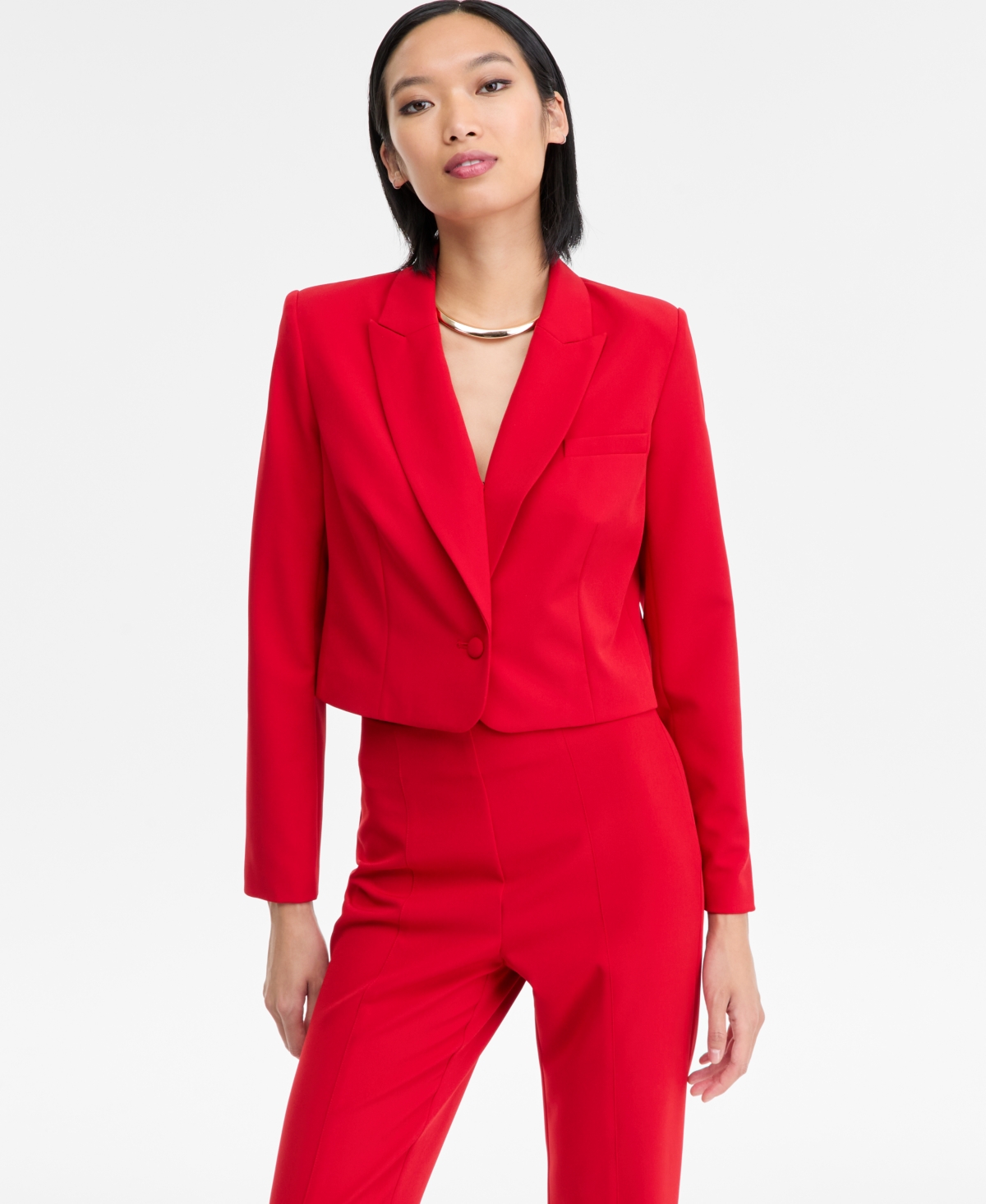 Click here for I.n.c. International Concepts Womens Peak Lapel Cr... prices