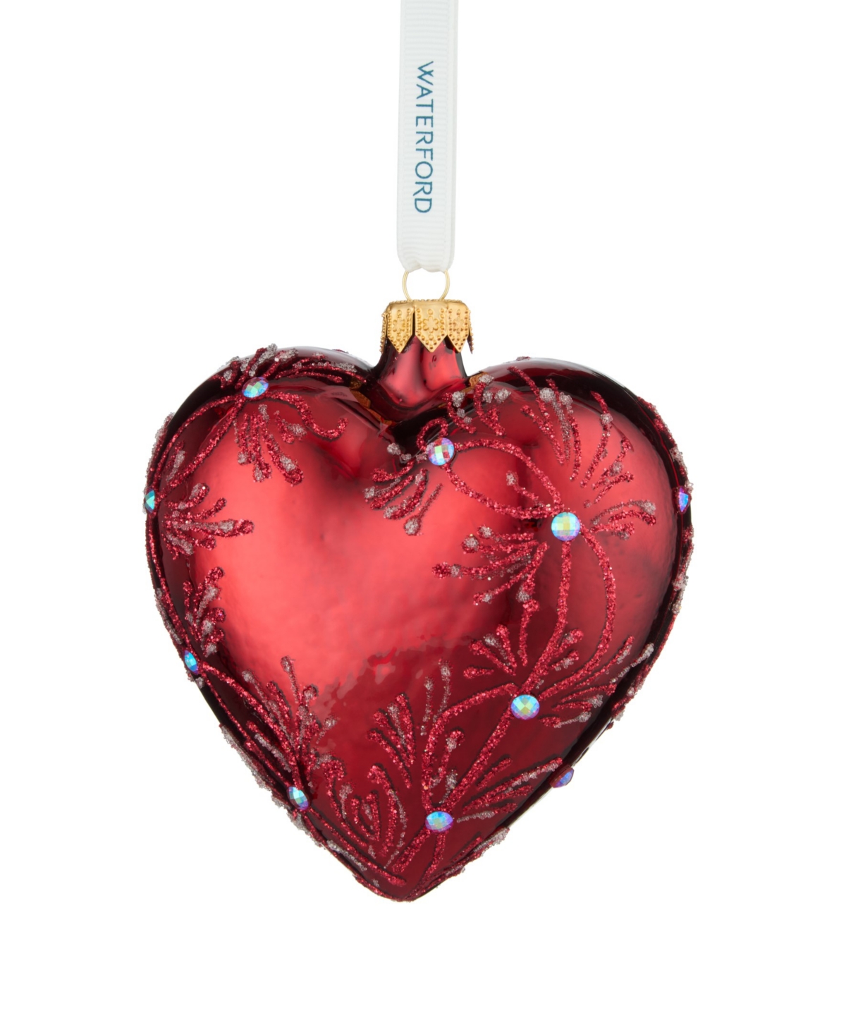 Click here for Waterford Holiday Heirlooms Heart Ornament - Red prices