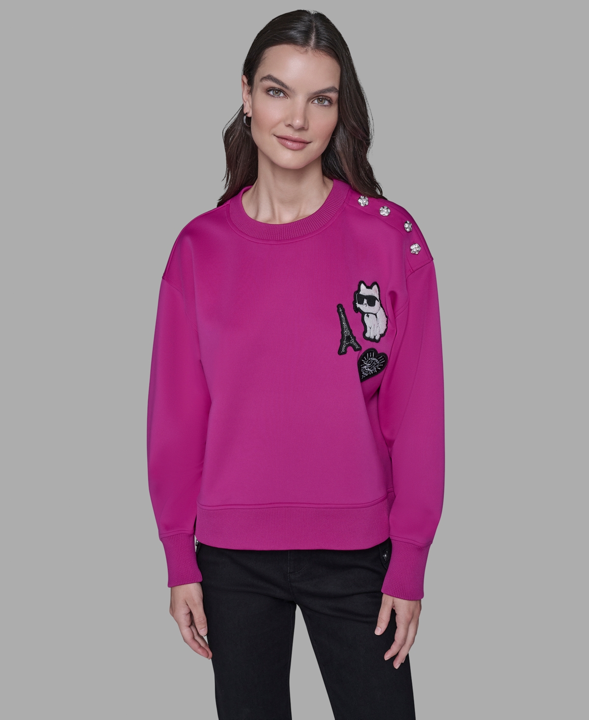 Click here for Karl Lagerfeld Paris Choupette Long Sleeve Sweater... prices