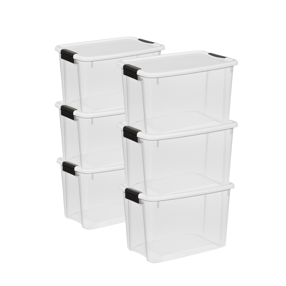 Click here for Sterilite 30 Qt Clear Plastic Stackable Storage Bi... prices