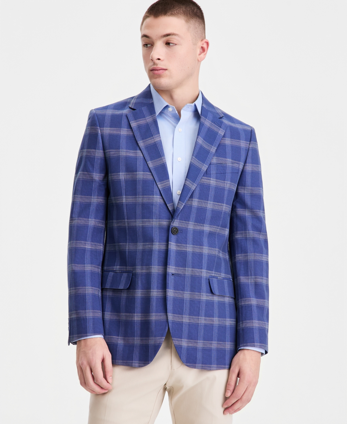 Click here for Nautica Mens Cotton & Linen Printed Modern-Fit Spo... prices