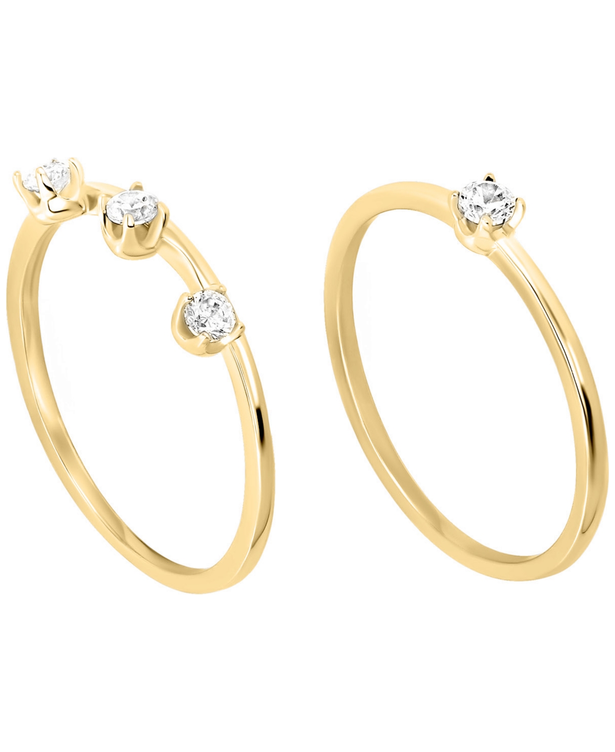 Click here for Macys 2-Piece Cubic Zirconia Stackable Ring Set (0... prices