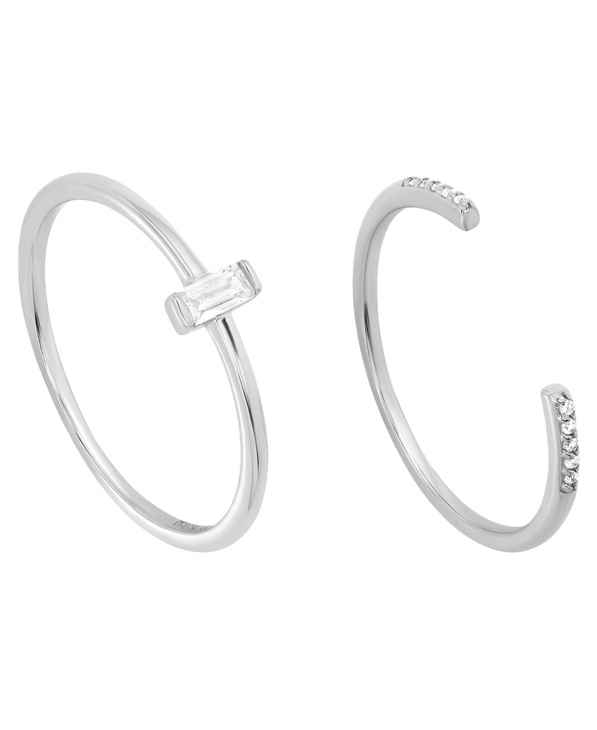Click here for Macys 2-Piece Cubic Zirconia Open Stackable Ring S... prices