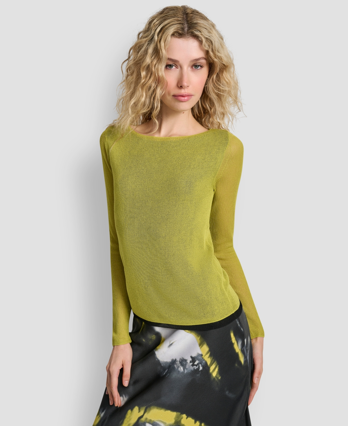 Click here for Dkny Womens Double-Layer Color Block Long Sleeves... prices