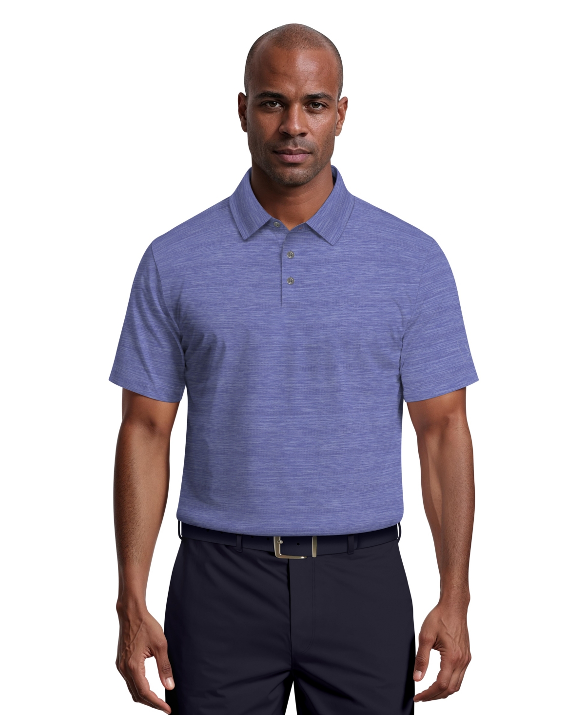 Click here for Pga Tour Mens Textured Polo Shirt - Hydrangea prices