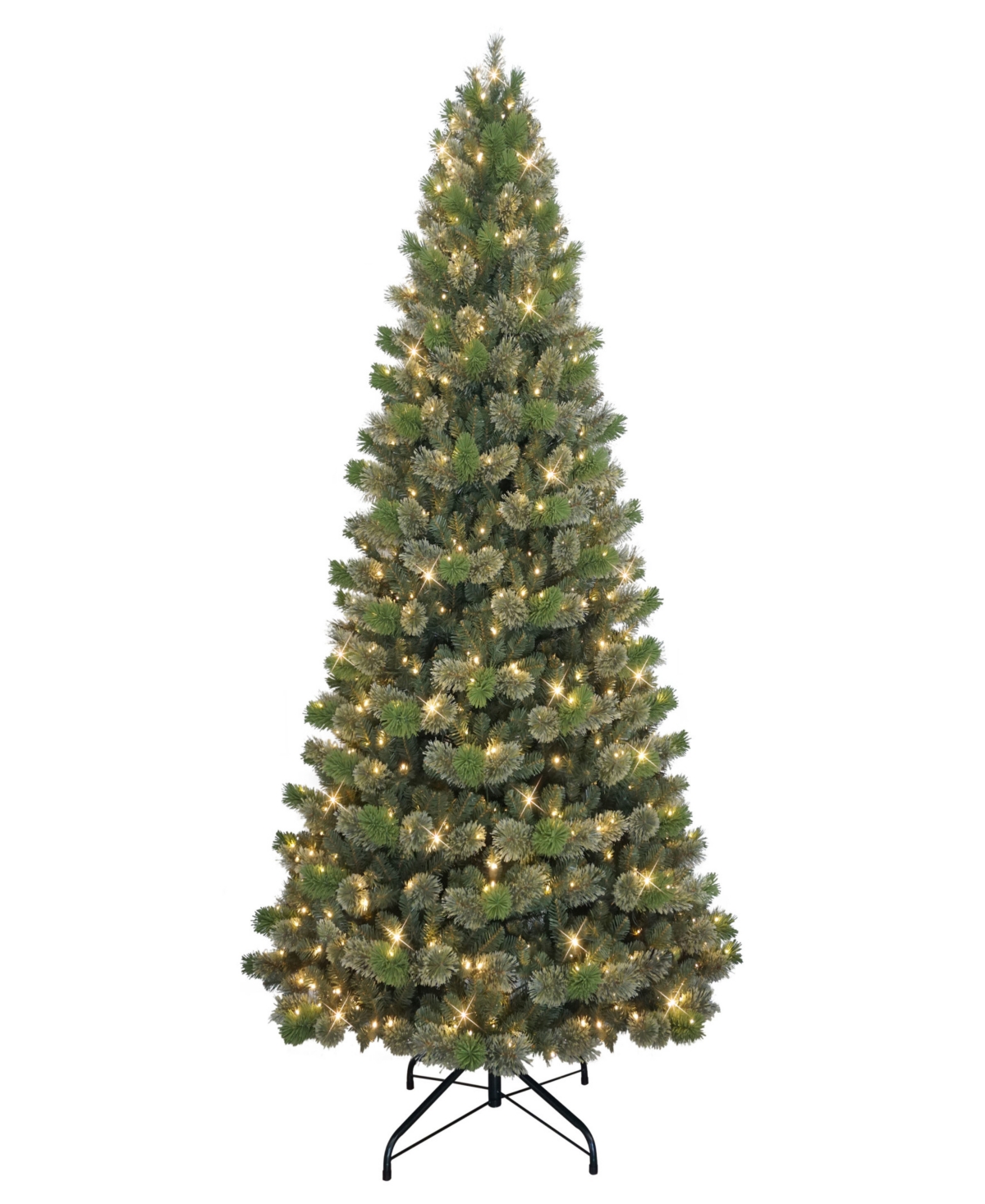 Puleo 9 Pre-Lit Artificial Oklahoma Pine Tree - Green