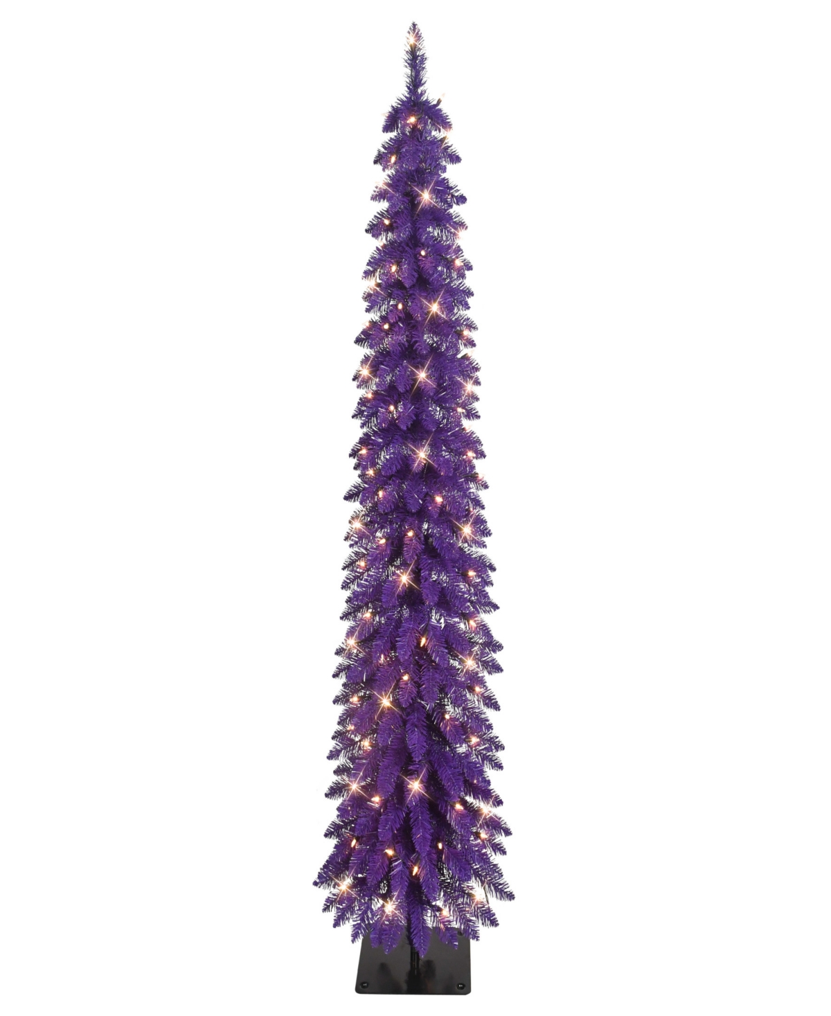 Click here for Puleo 6 Pre-Lit Artificial Alpine Pencil Tree - Pu... prices