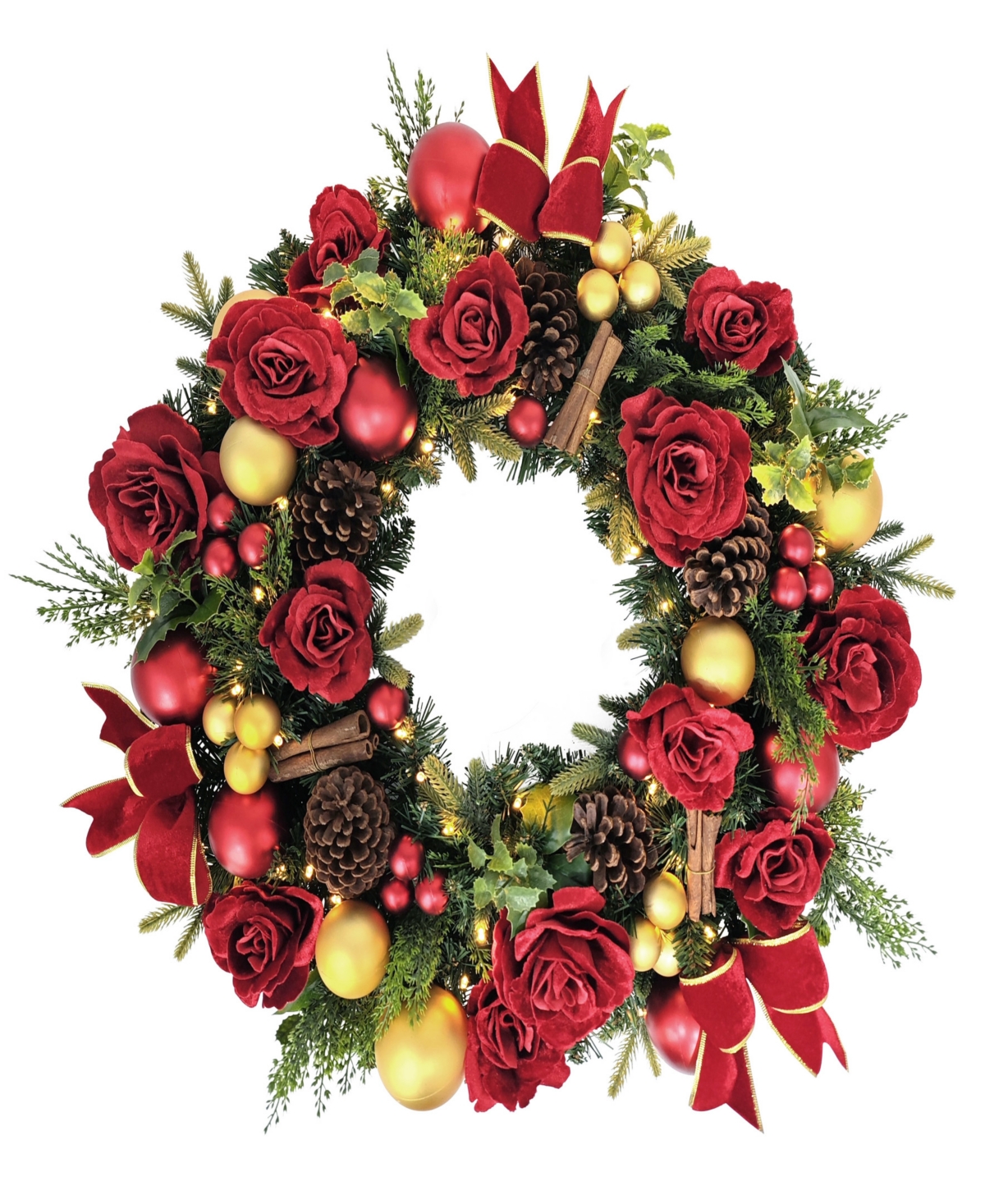 Click here for Puleo 26 Pre-Lit Artificial Adorned Christmas Wrea... prices