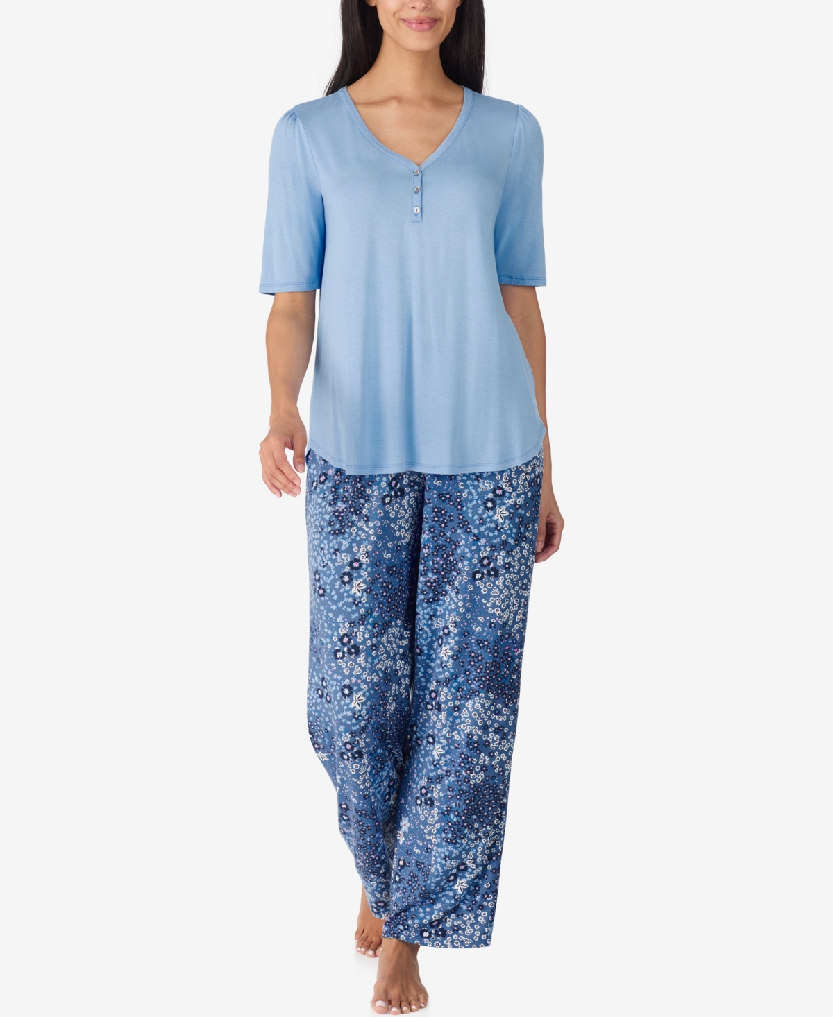 Click here for Ellen Tracy Womens 2-Piece V-Neck Top and Pants Pa... prices