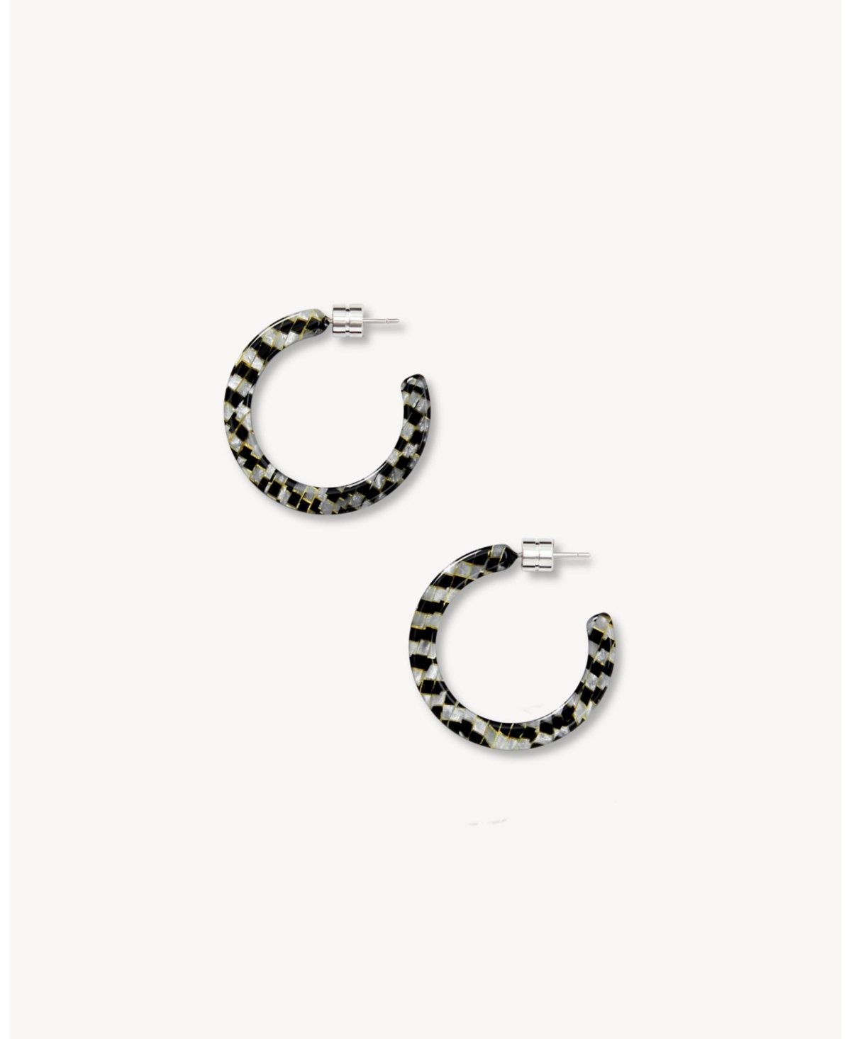Click here for Machete Mini Hoops - Perle noir prices