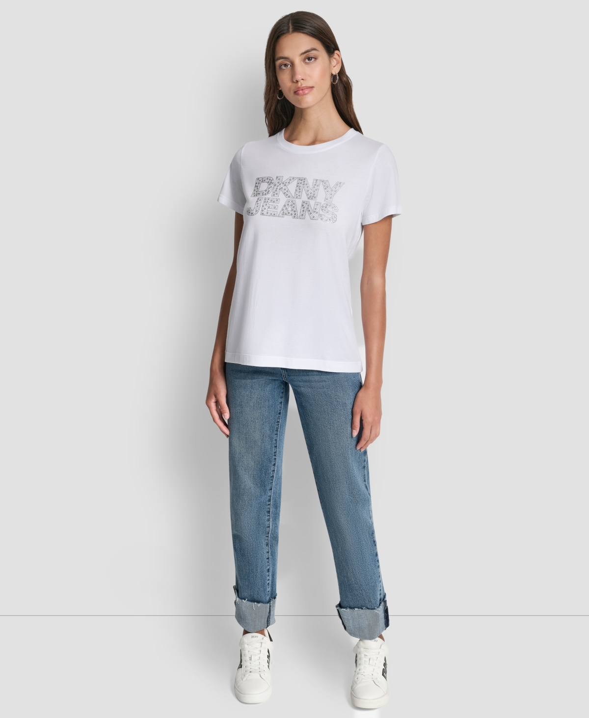 Click here for Dkny Jeans Womens Short Sleeve Crewneck T-shirt -... prices