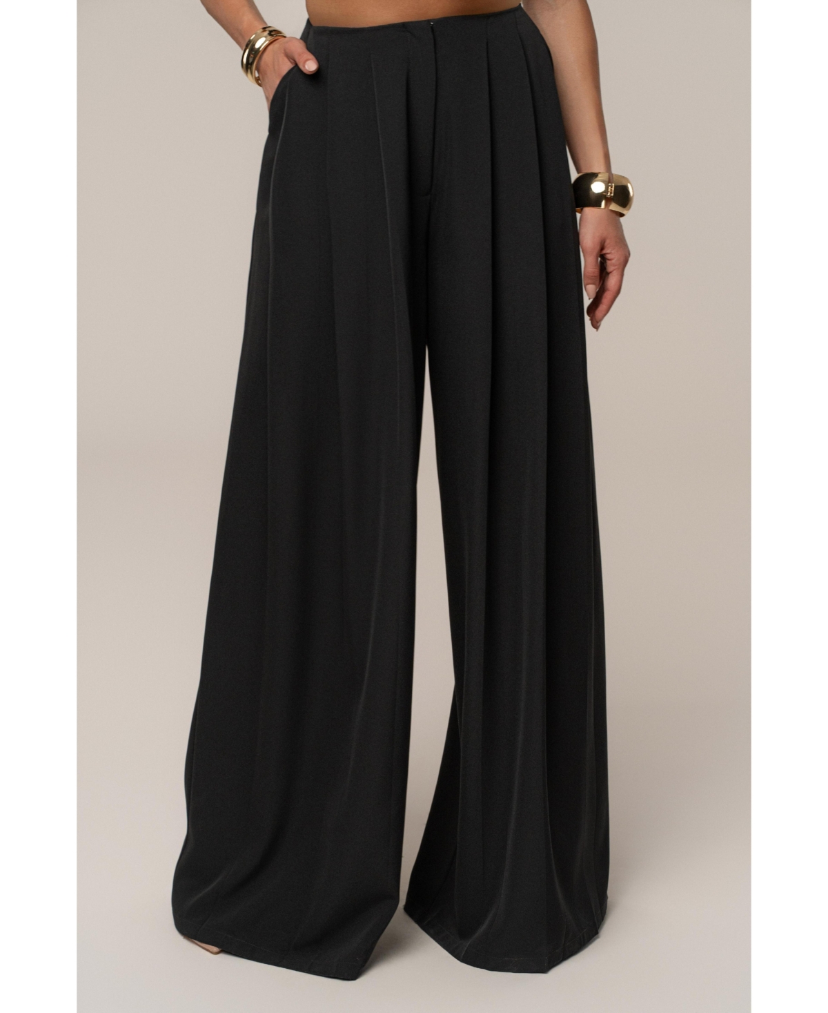 Click here for Jluxlabel Womens Summer Ease Wide Leg Pants - Blac... prices