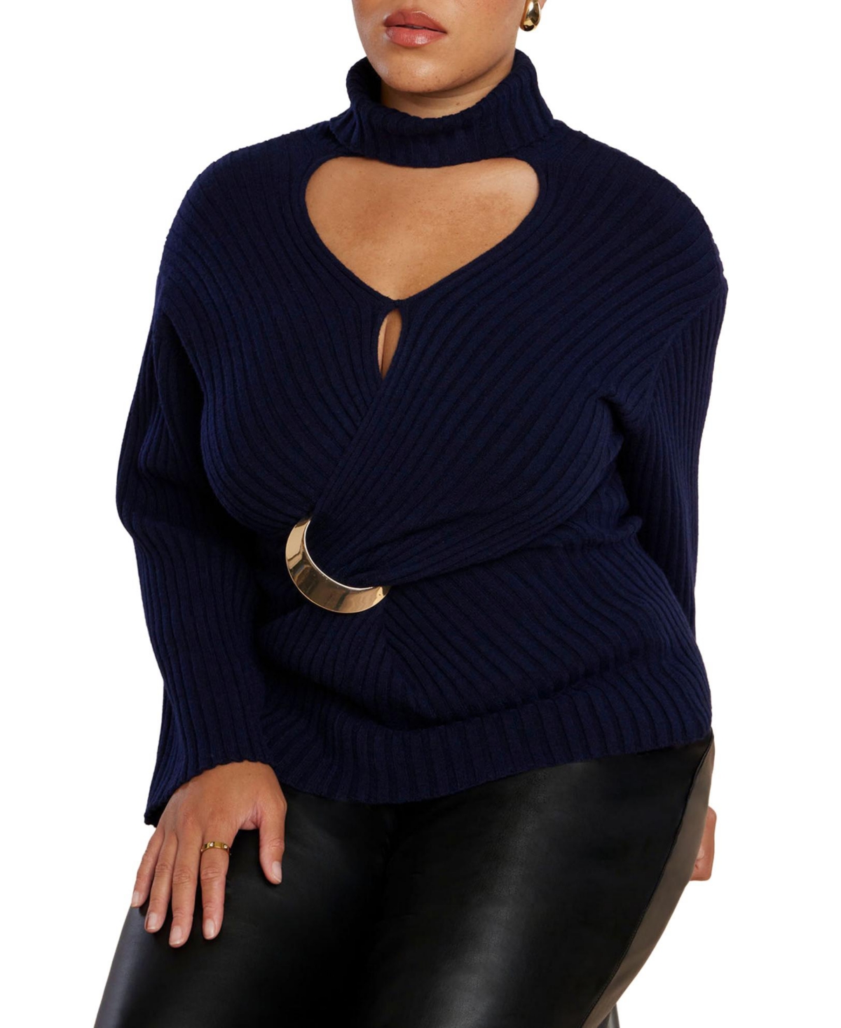 Click here for Eloquii Womens Plus Size Sweater Ribbed Tube Top -... prices