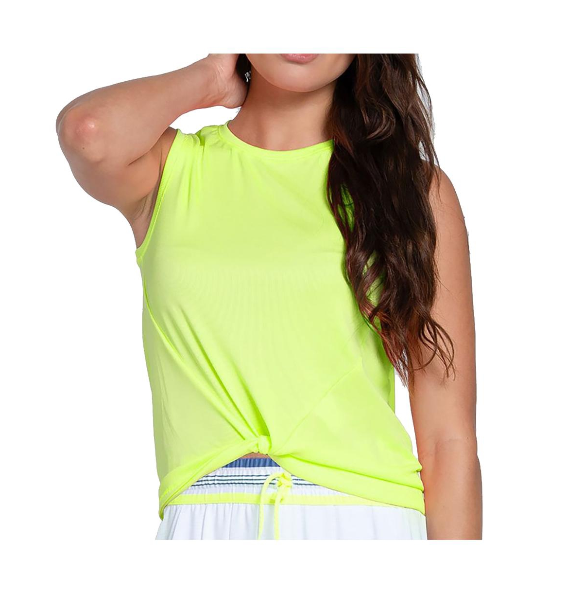 Click here for Lucky in Love Twist Front Womens Tennis Tank Top -... prices