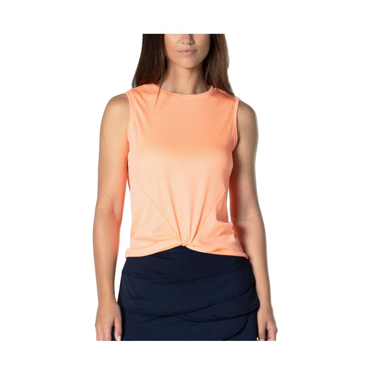 Click here for Lucky in Love Twist Front Womens Tennis Tank Top -... prices
