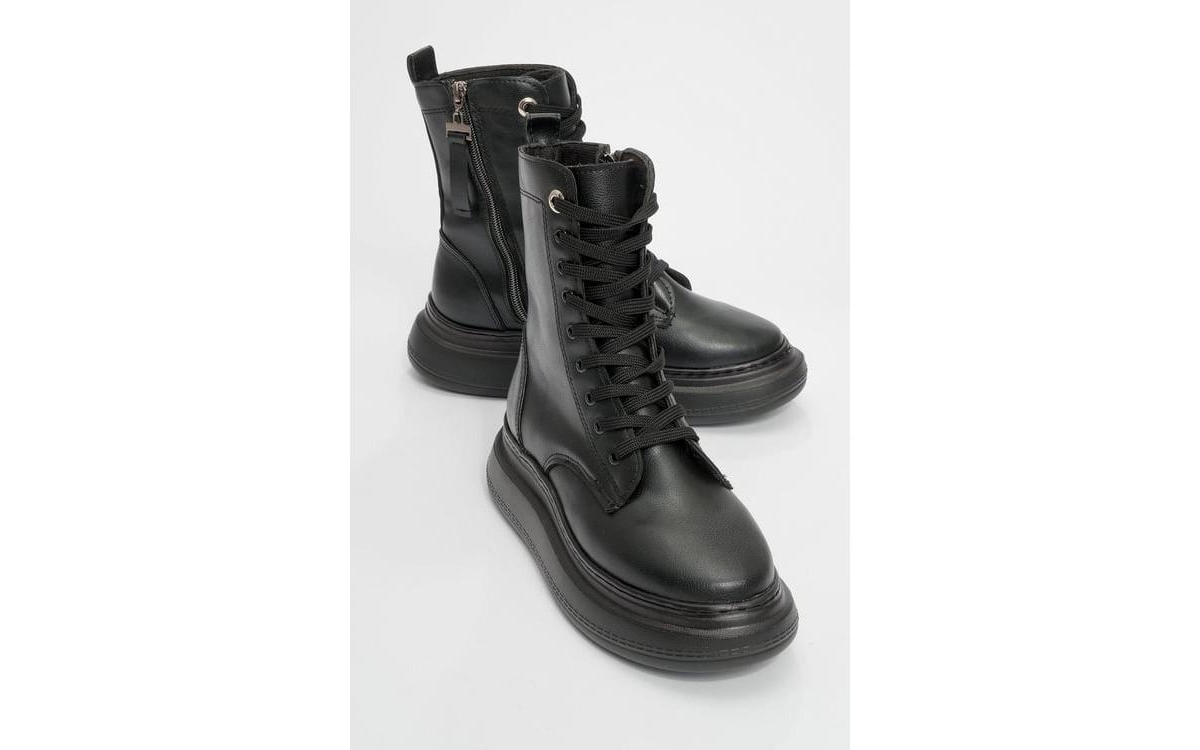 Click here for Forever & Always Shoes Nicolas Leather Combat Boot... prices