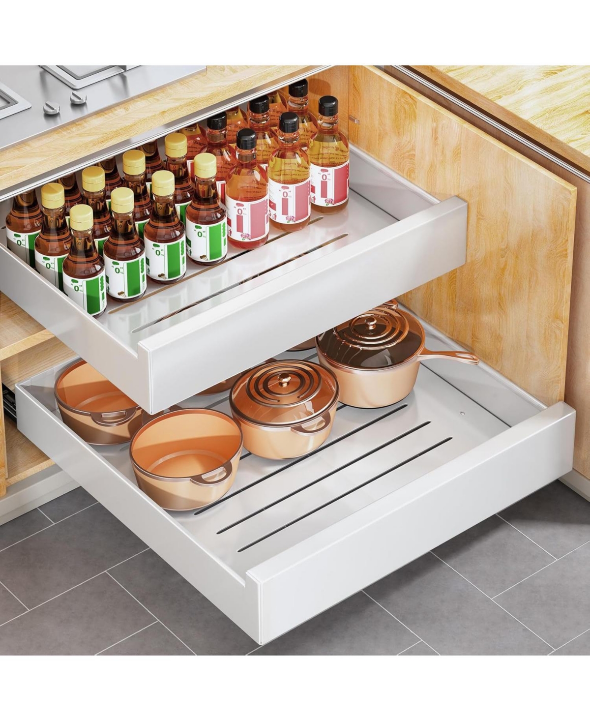 Click here for Kitstorack Pull out Cabinet Organizer  21"Dee... prices