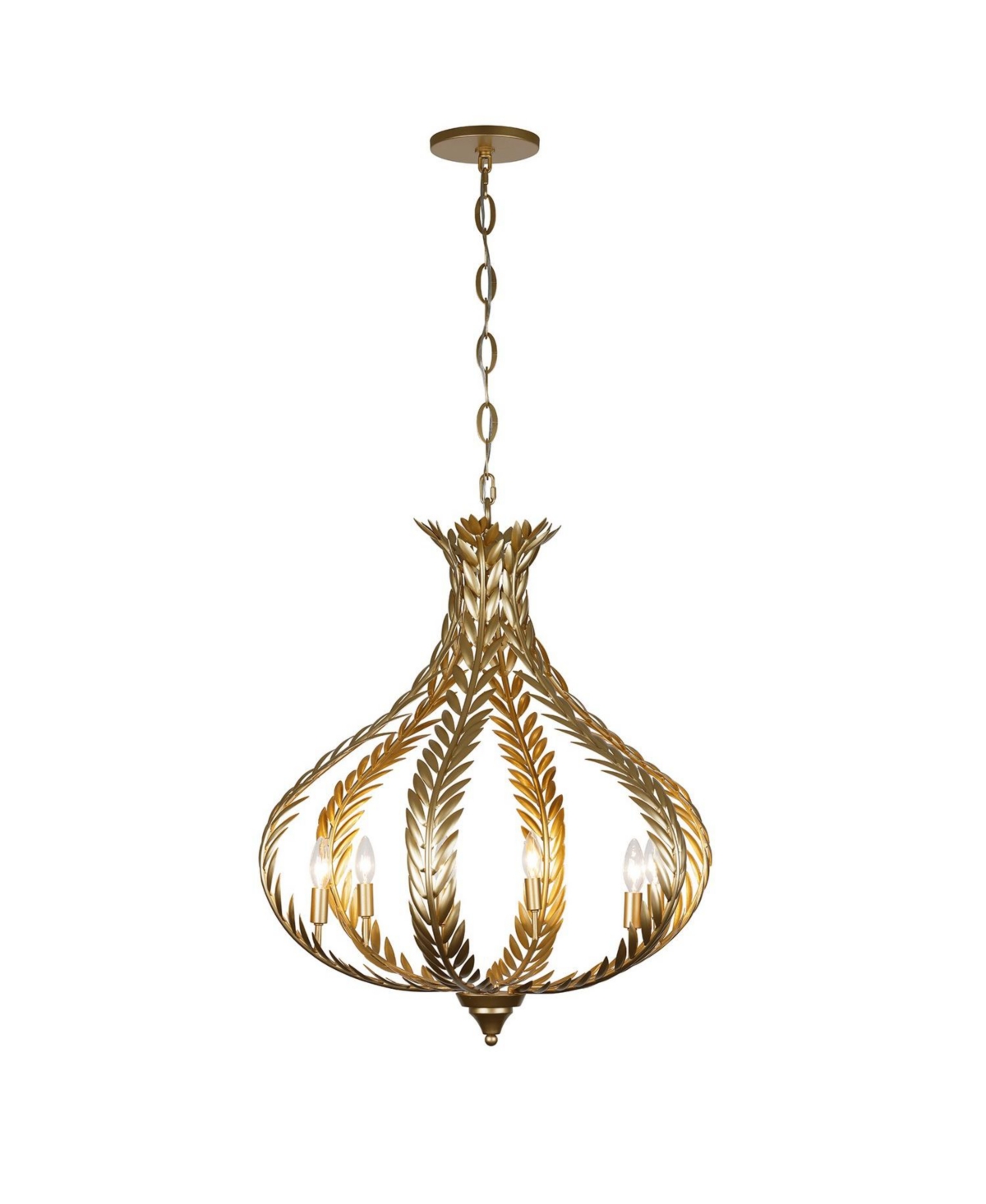 Click here for Atlas 6-Light Chandelier in Grecian Gold by Breega... prices
