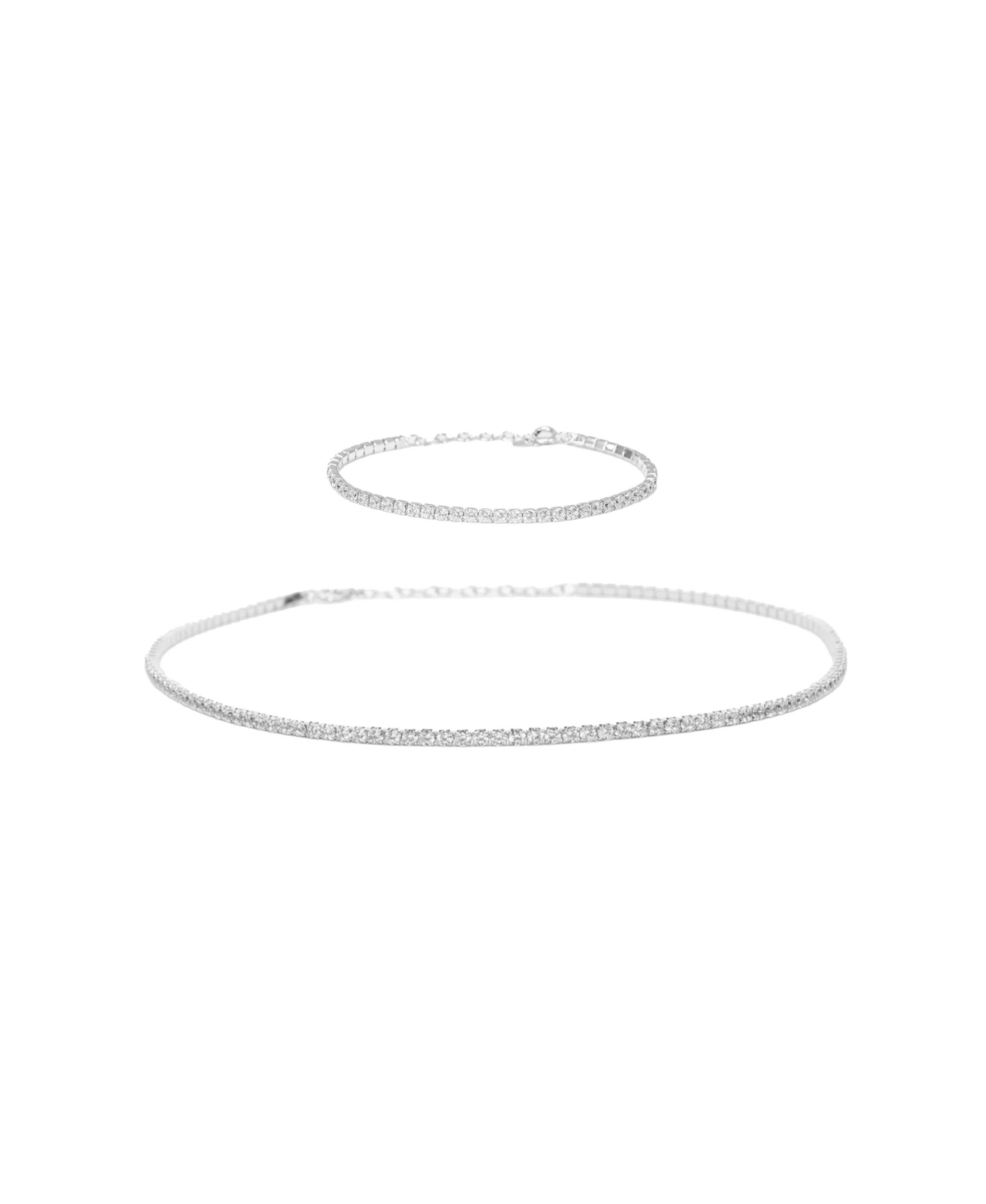 Click here for Sterling Silver 18k Gold Plated Cherie Tennis Neck... prices