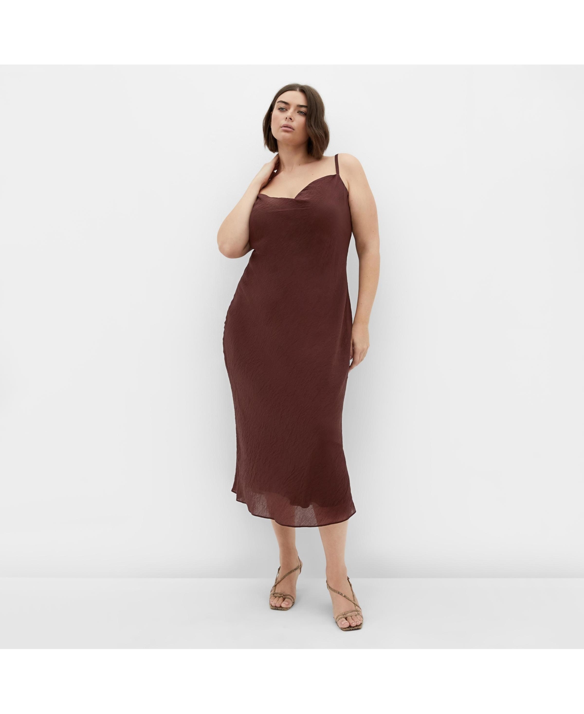 Click here for City Chic Plus Size Kyra Dress - Chocolate prices