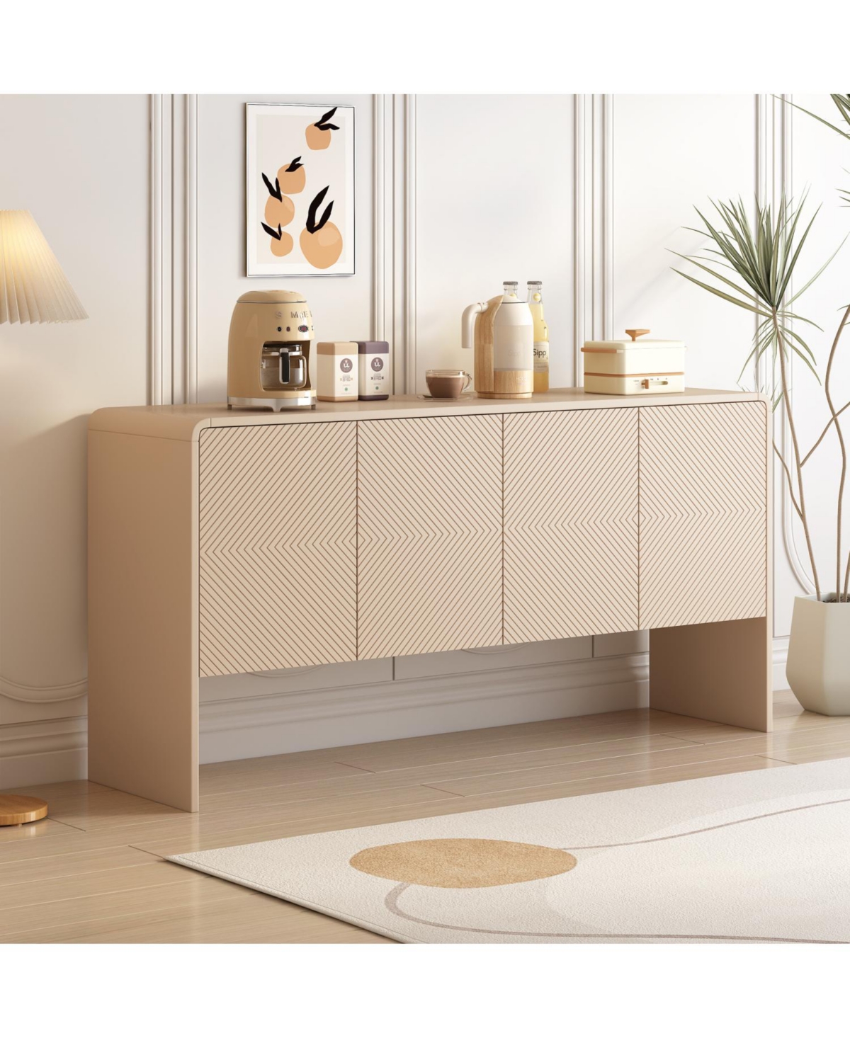 Click here for Streamdale Furniture60"L Sideboard with 4 Doo... prices