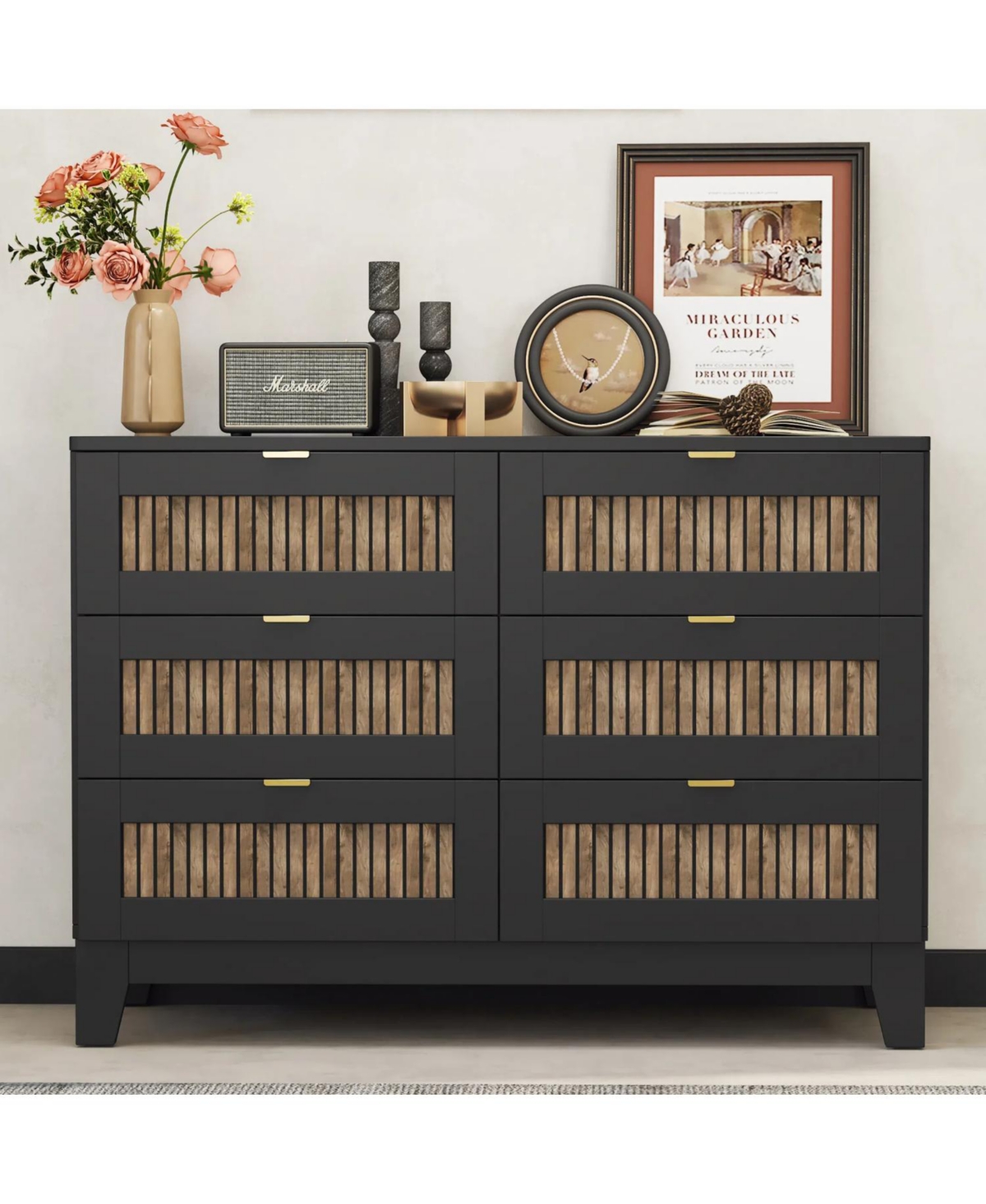Click here for Streamdale Furniture Rustic Dresser with 6 Drawers... prices