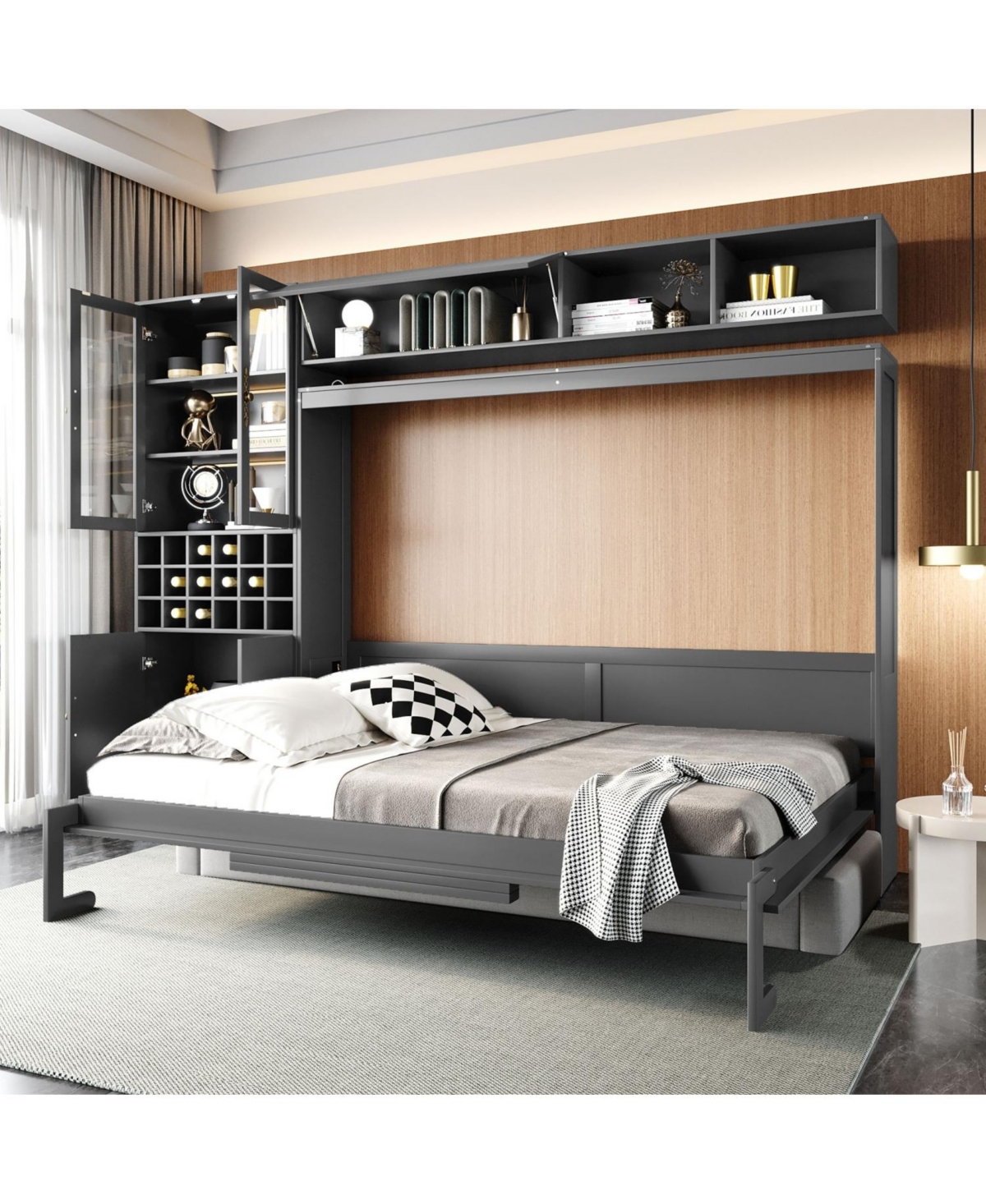Click here for Streamdale Furniture Queen Size Murphy Bed Wall Be... prices