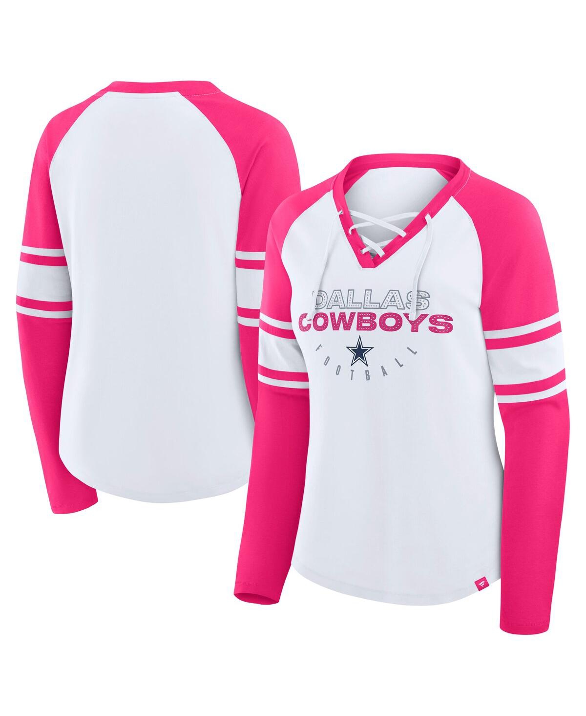 Click here for Fanatics Womens White/Pink Dallas Cowboys Redzone... prices