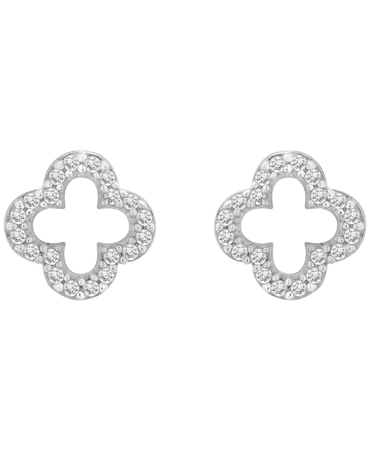 Click here for Wrapped Diamond Flower Earrings (1/6 ct. t.w.) in... prices
