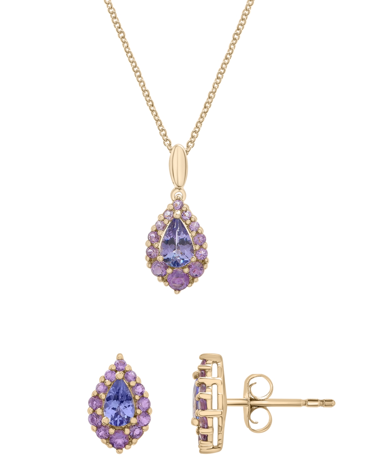 Click here for Macys Womens 2-Piece Set Tanzanite (1-3/8 ct. t.w.... prices