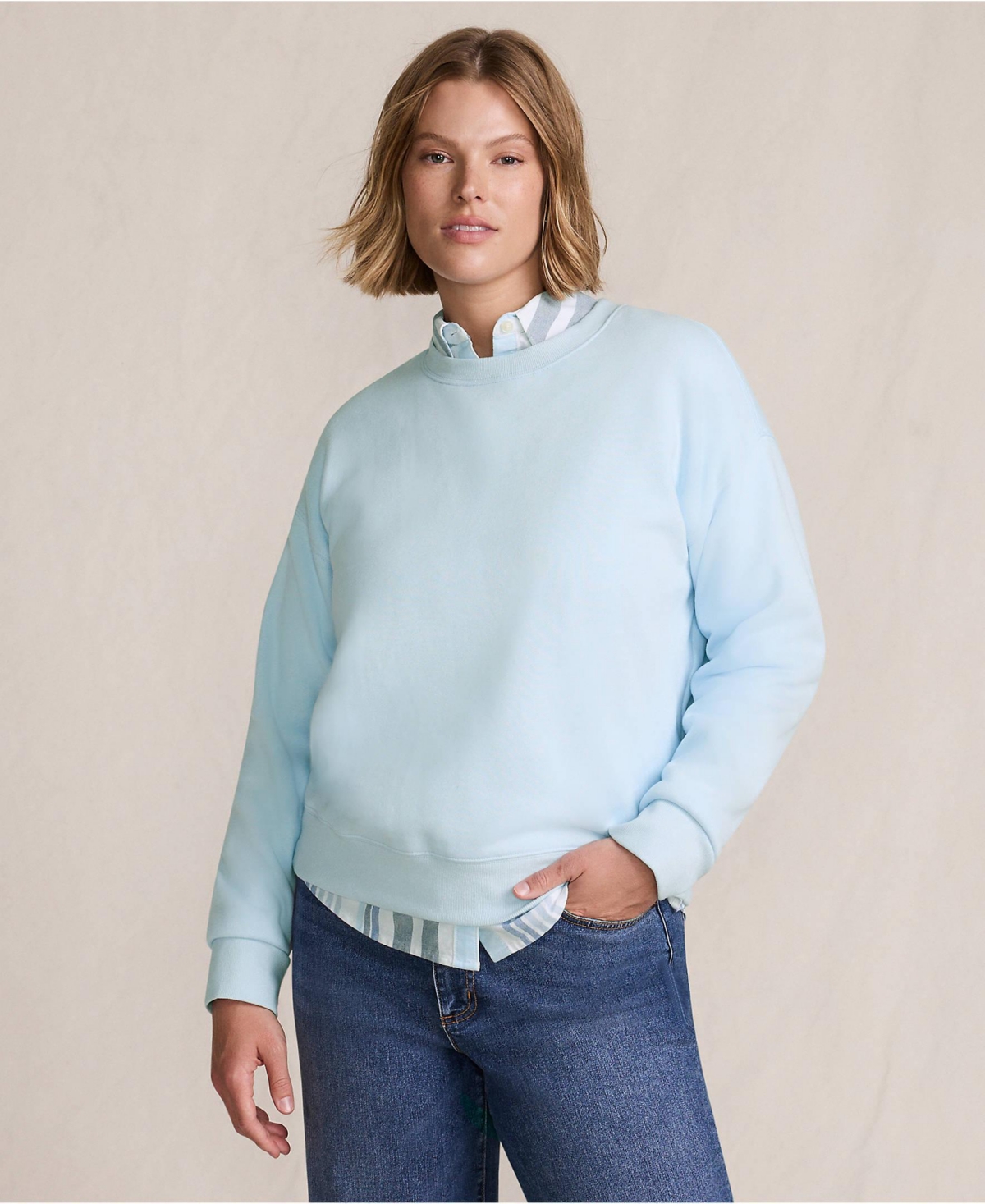 Click here for Lands End Womens Plus Size Serious Sweats Oversize... prices