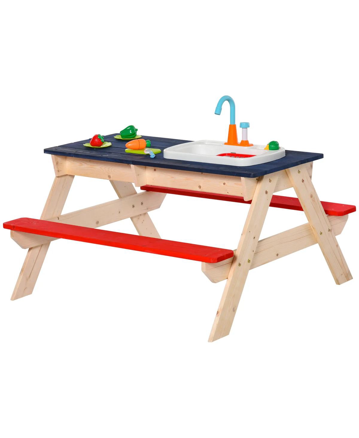 Click here for Kids Picnic Table Set with Built In Sandbox and Fu... prices