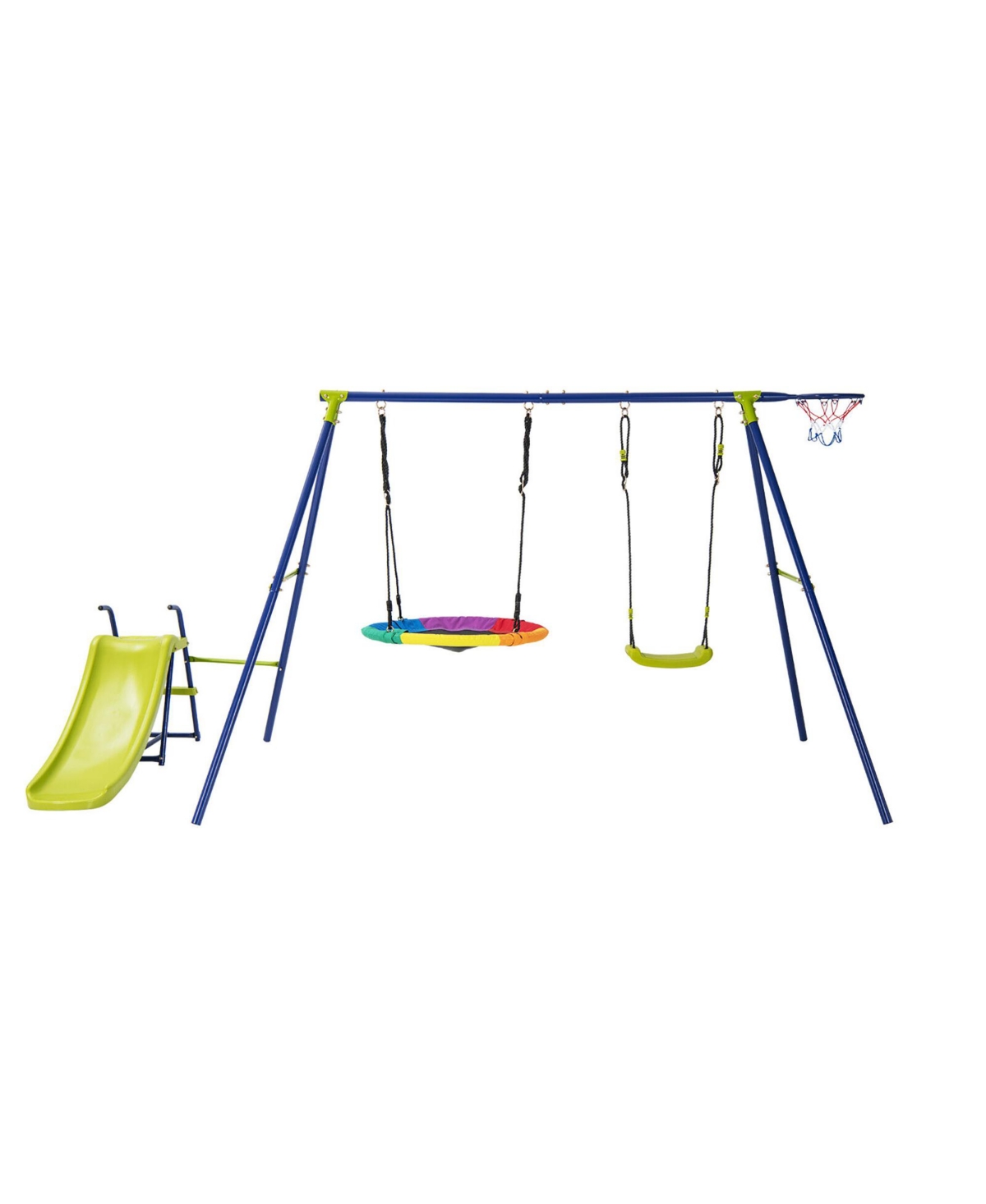 Click here for Gymax Kids 4-in-1 Swing Set for Backyard Heavy-Dut... prices