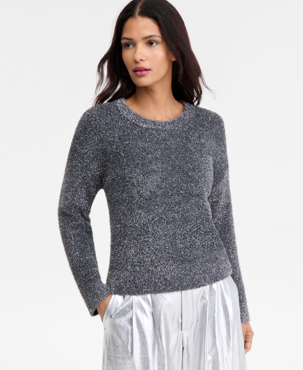 Click here for I.n.c. International Concepts Womens Metallic Crew... prices