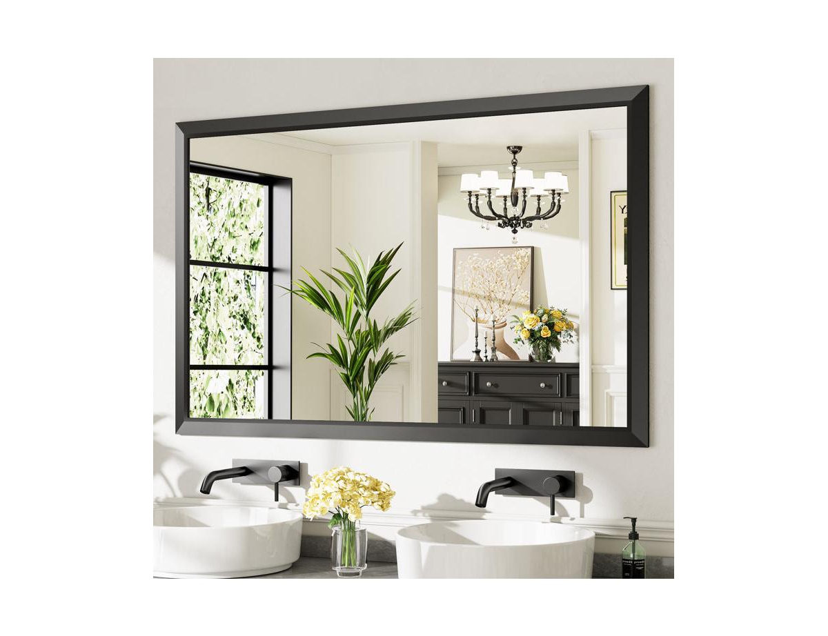 Click here for Amorho Bathroom Mirror  55 x 36 Inch Thick Metal F... prices
