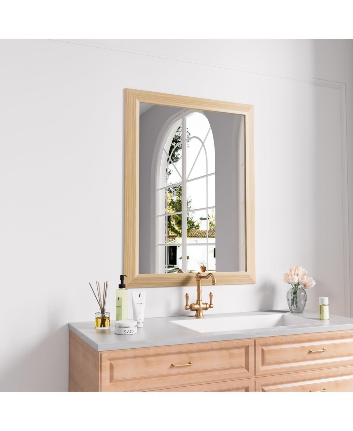 Click here for Amorho Bathroom Mirror  32 x 24 Inch Thick Metal F... prices
