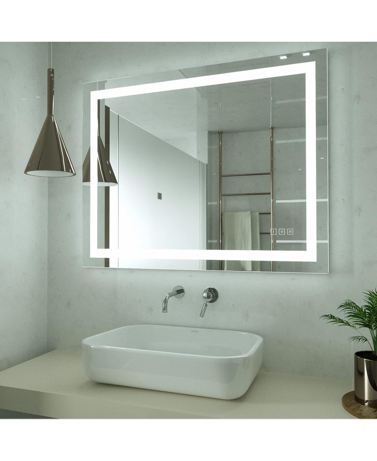 Click here for Hauschen Home 40 x 32 inch Led Lighted Bathroom Mi... prices
