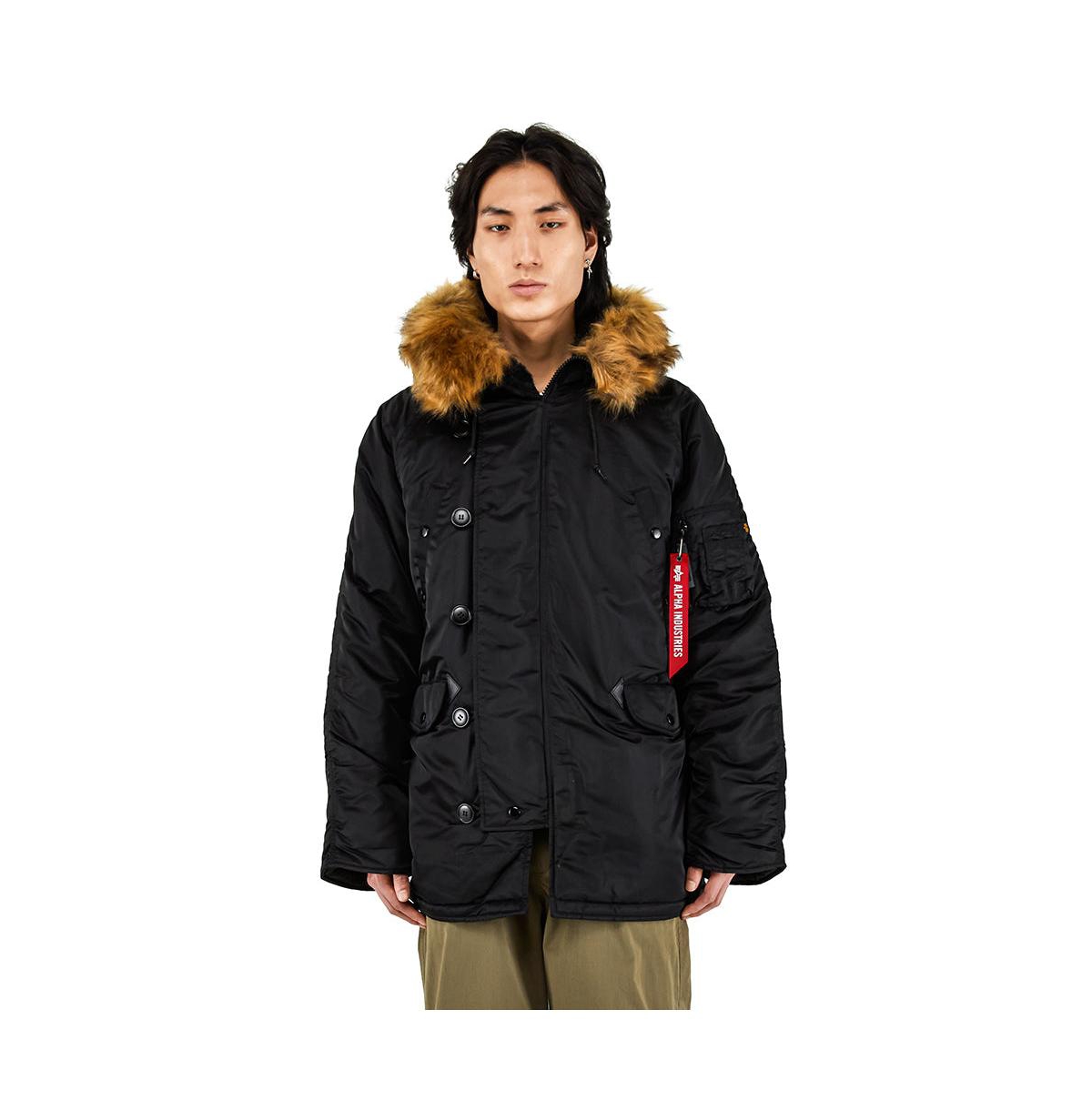 Click here for Alpha Industries Big & Tall Alpha N-3B Parka - Bla... prices