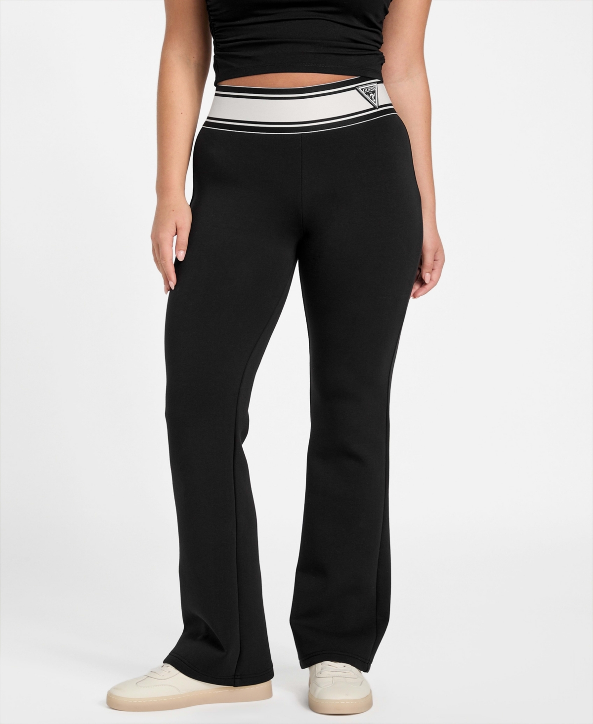 Click here for Guess Womens Ann Flared Leggings - Jet Black A996 prices