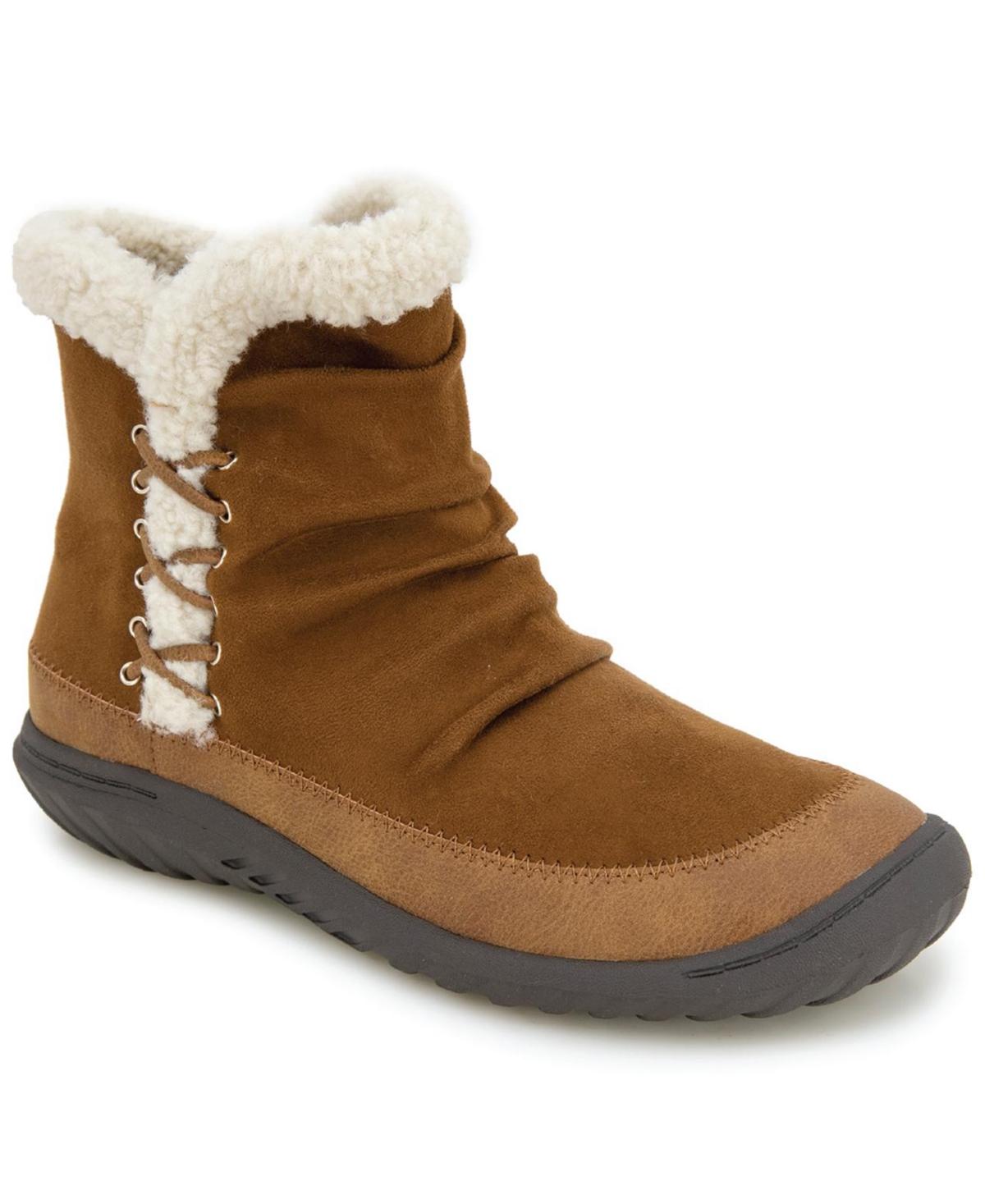 Click here for Jbu Womens Briar Cozy Casual Platform Booties - Ta... prices