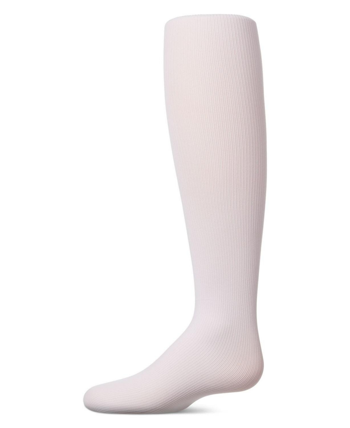 Click here for MeMoi Girls Elegant Ribbed Nylon Tights - White prices