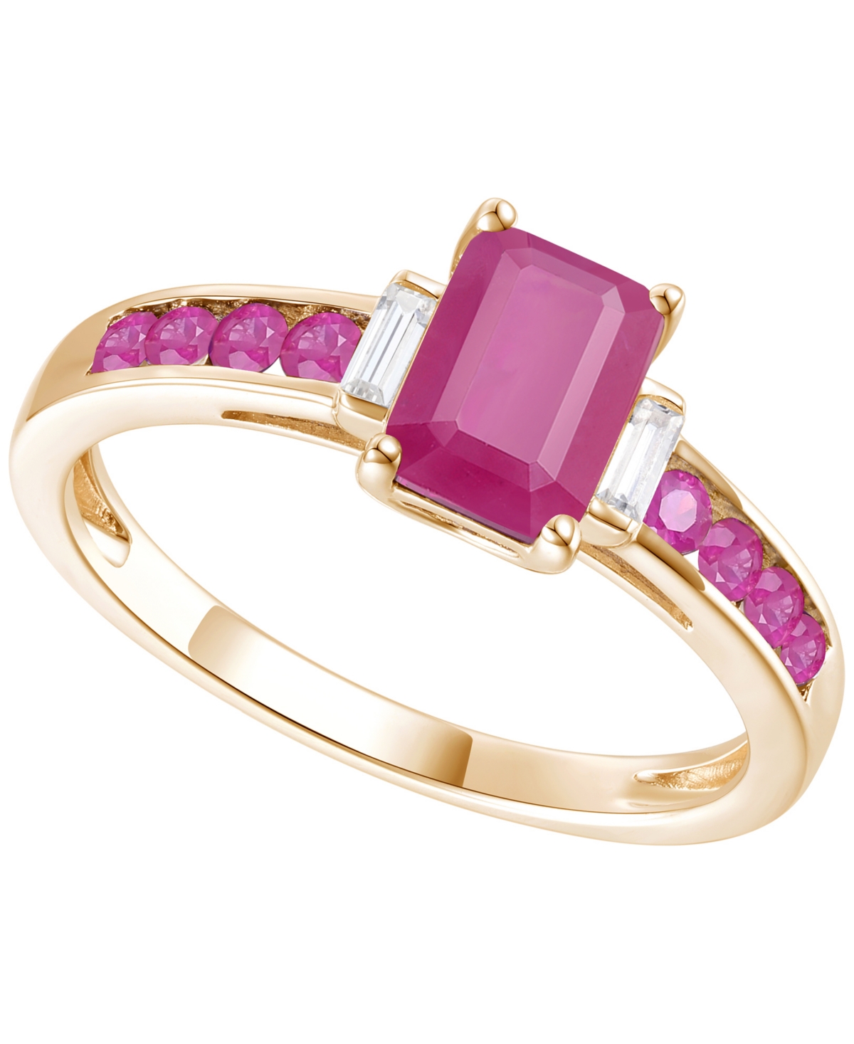 Click here for Macys Gemstone and Diamond Ring (1/20 ct. t.w.) in... prices